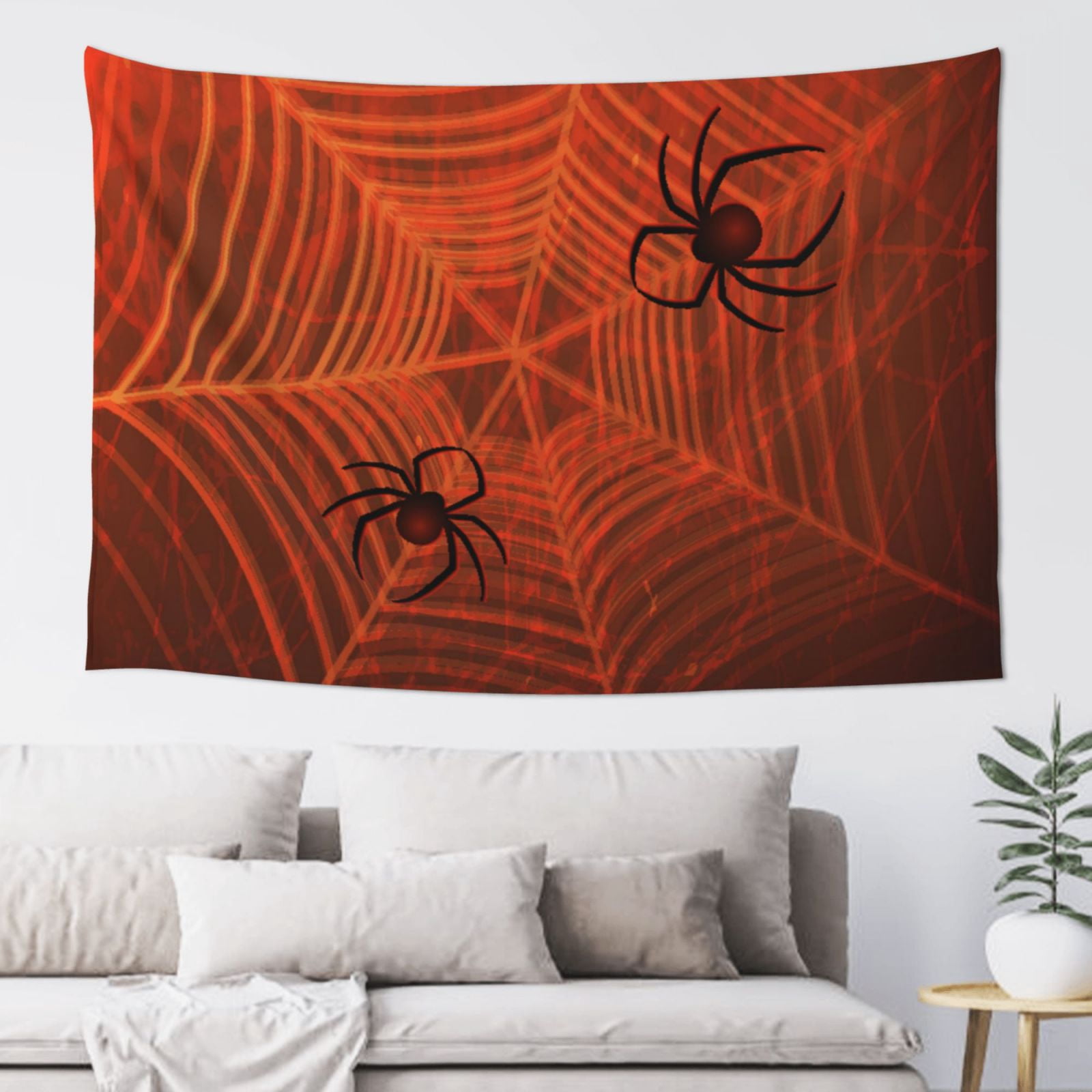 Easygdp Spider Web Tapestry Wall Hanging, Wall Tapestries for Bedroom ...