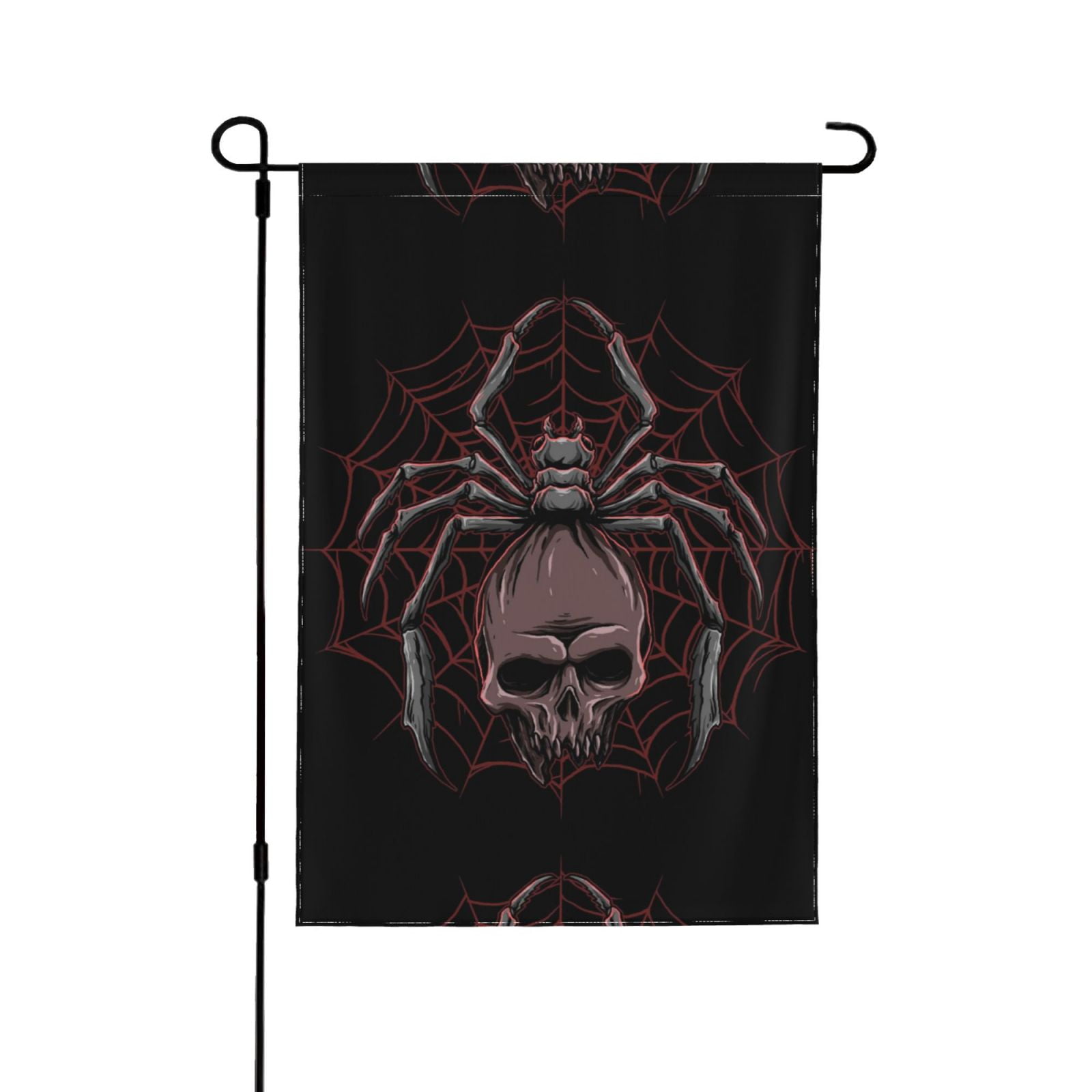 Easygdp Spider with Skull Garden Flag Yard Flag Welcome Flag, Double ...