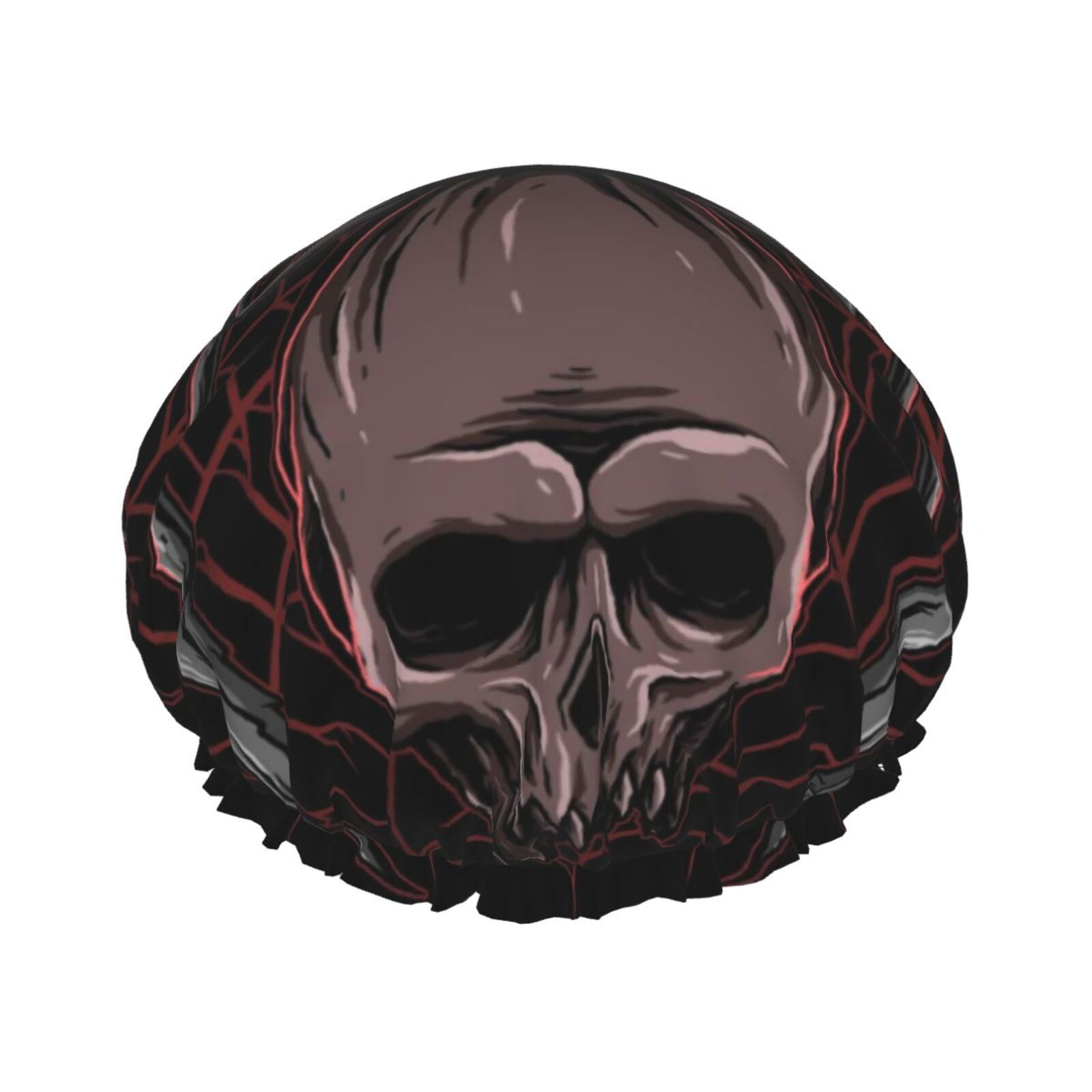 Easygdp Spider with Skull Shower Caps for Women, Double Waterproof ...