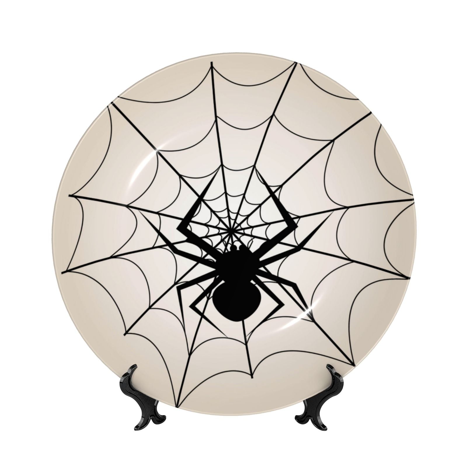 Easygdp Spiders On The Web 1 Bone China Decorative Plate Ceramic Dinner ...