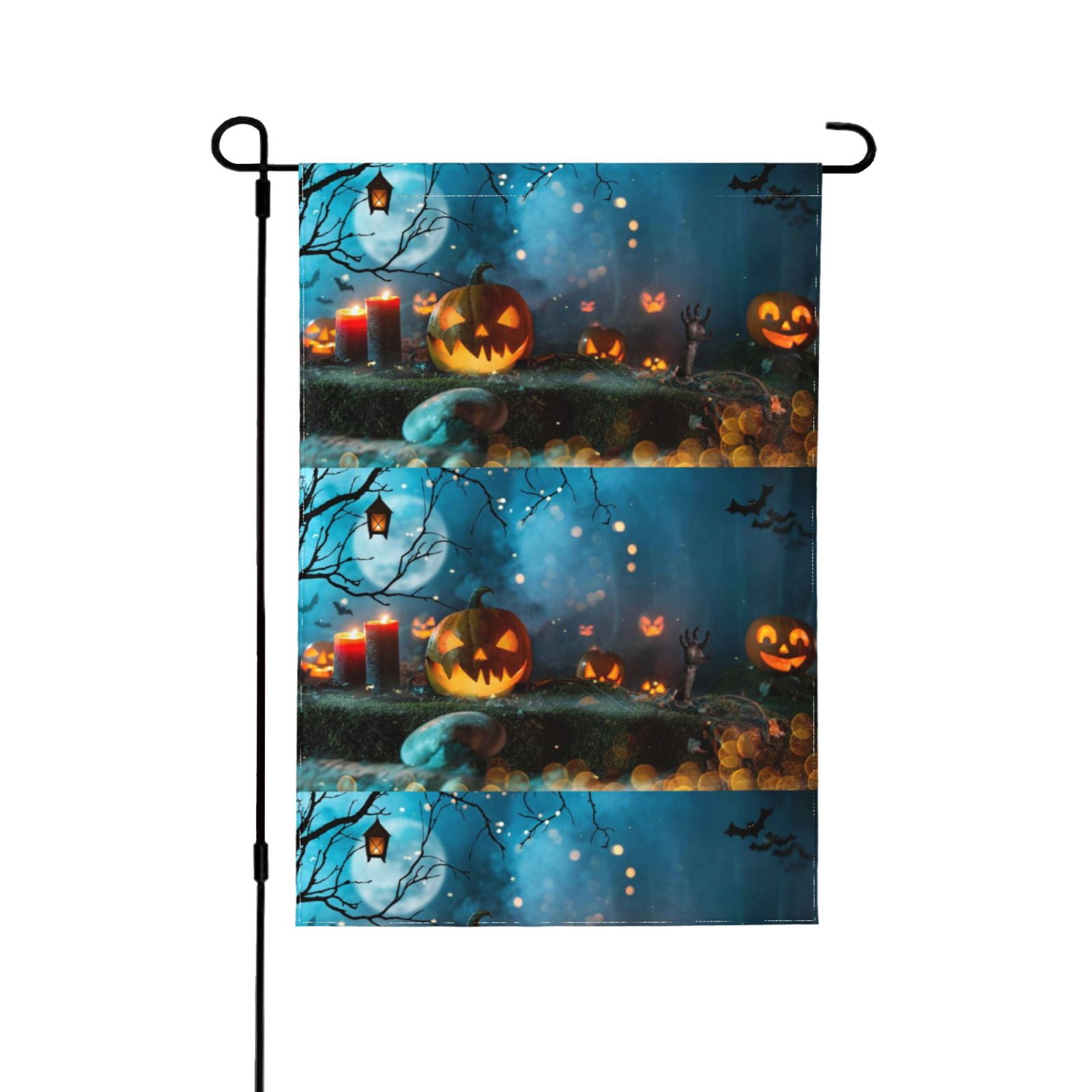 Easygdp Spooky Halloween Garden Flag Yard Flag Welcome Flag, Double ...