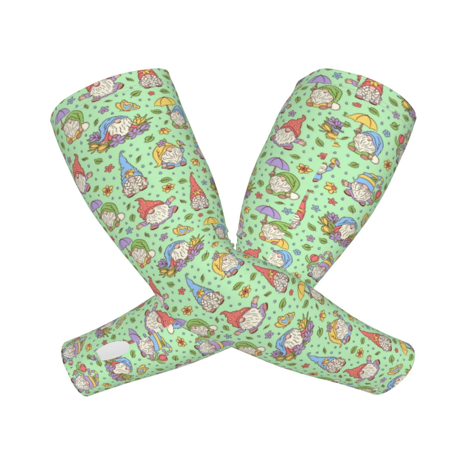 Easygdp Spring Gnomes Cooling Sun Sleeves Arm Sleeves for Men & Women ...