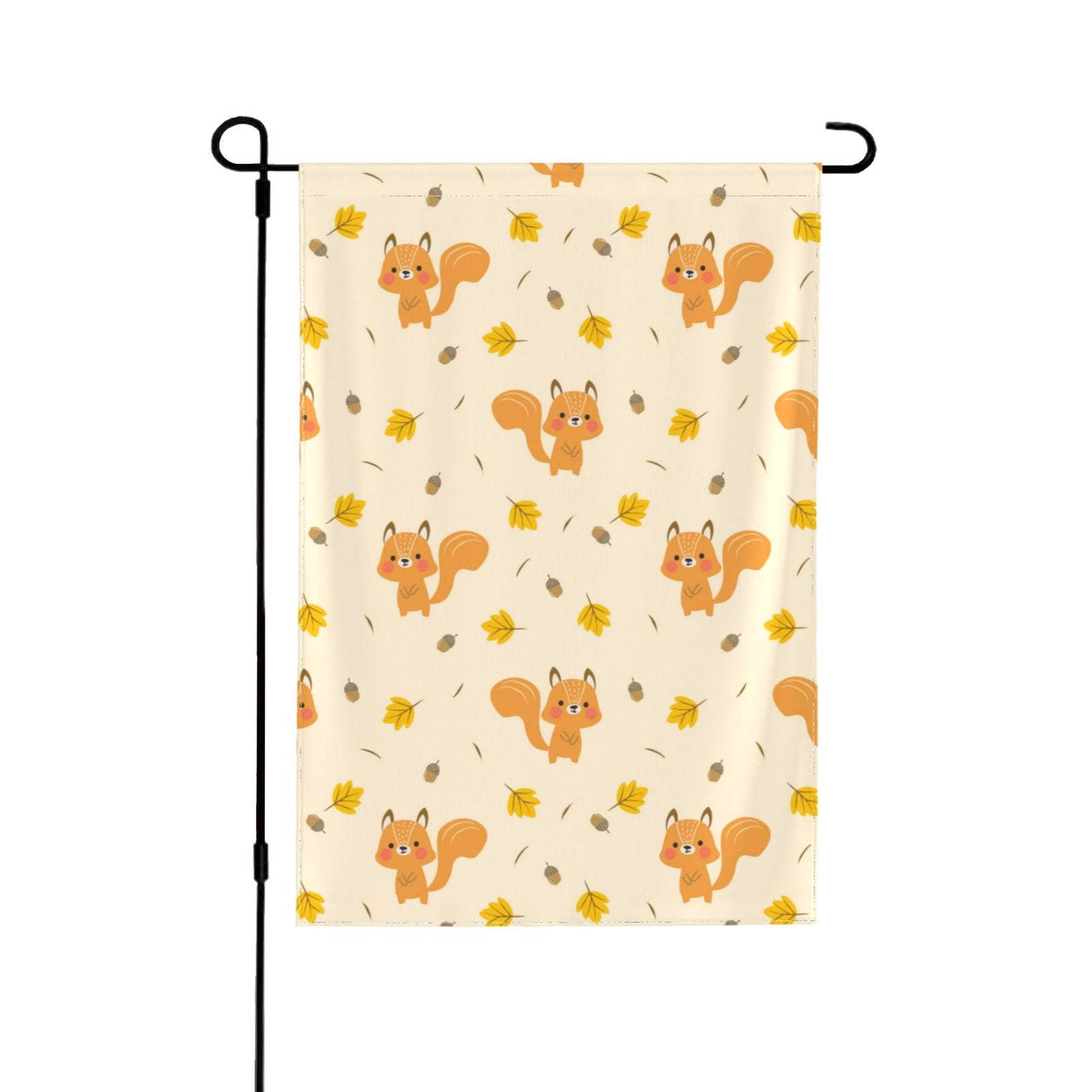 Easygdp Squirrel And Leaves Garden Flag Yard Flag Welcome Flag, Double ...