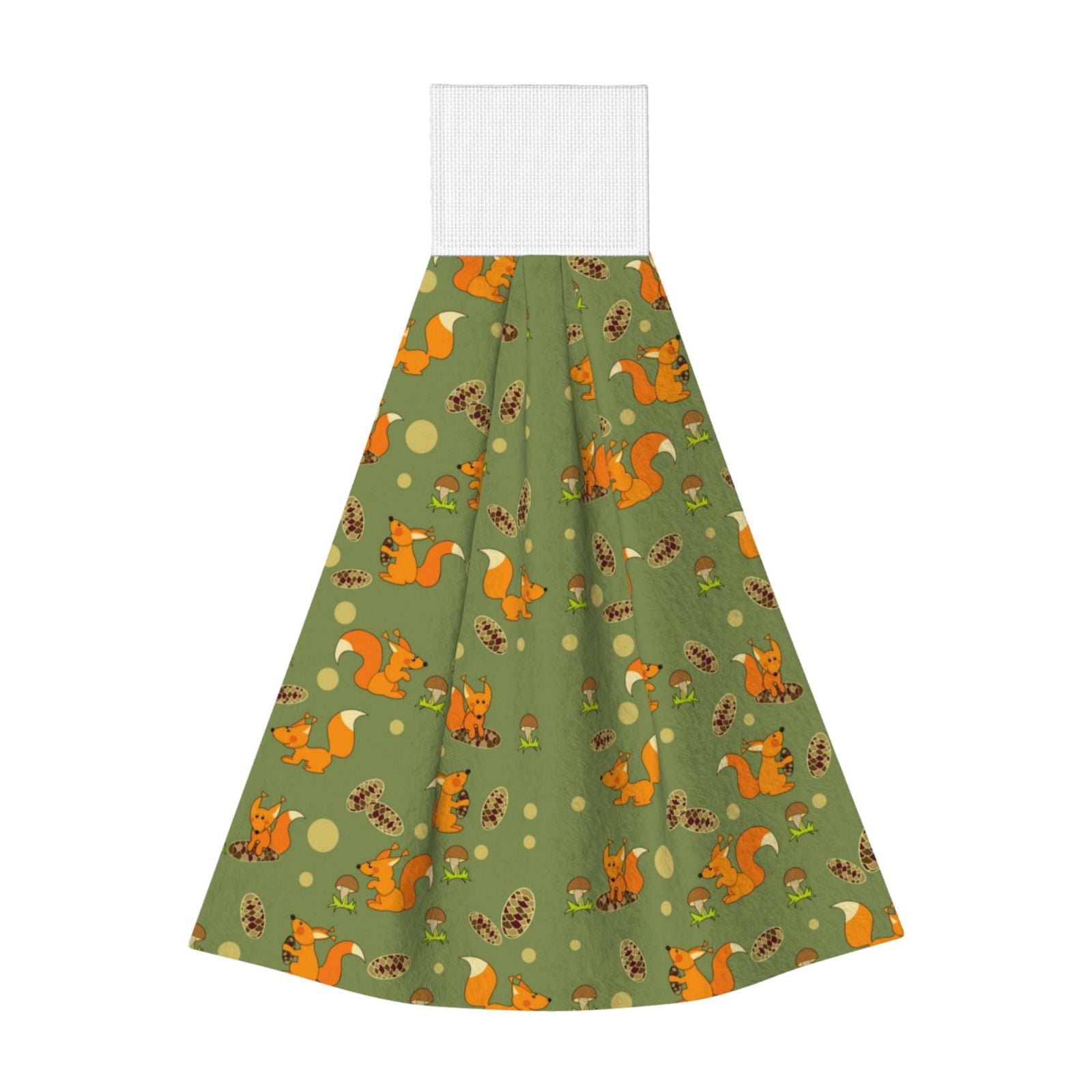 Easygdp Squirrel And Nuts Kitchen Hand Towels Hanging Tie Towels Fast ...