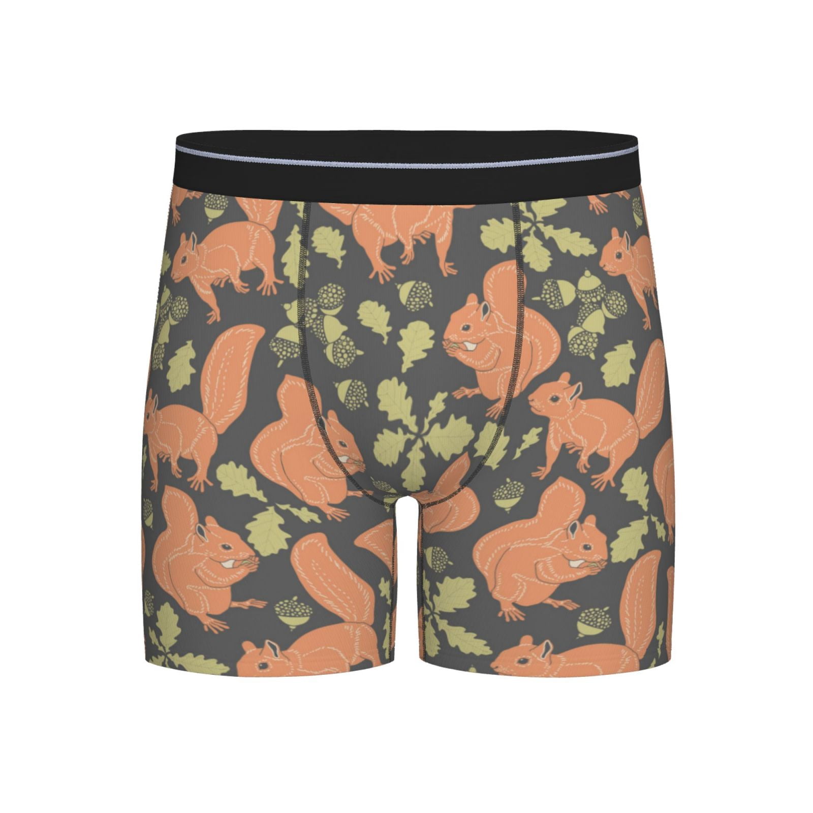 Easygdp Squirrel And Nuts Men's Boxer Briefs Men’s Underwear Boxer ...