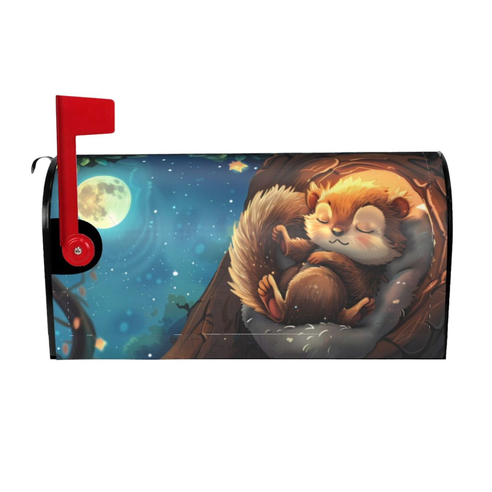Easygdp Squirrel Sleeping In Tree Mailbox Covers Garden Outdoor Yard ...