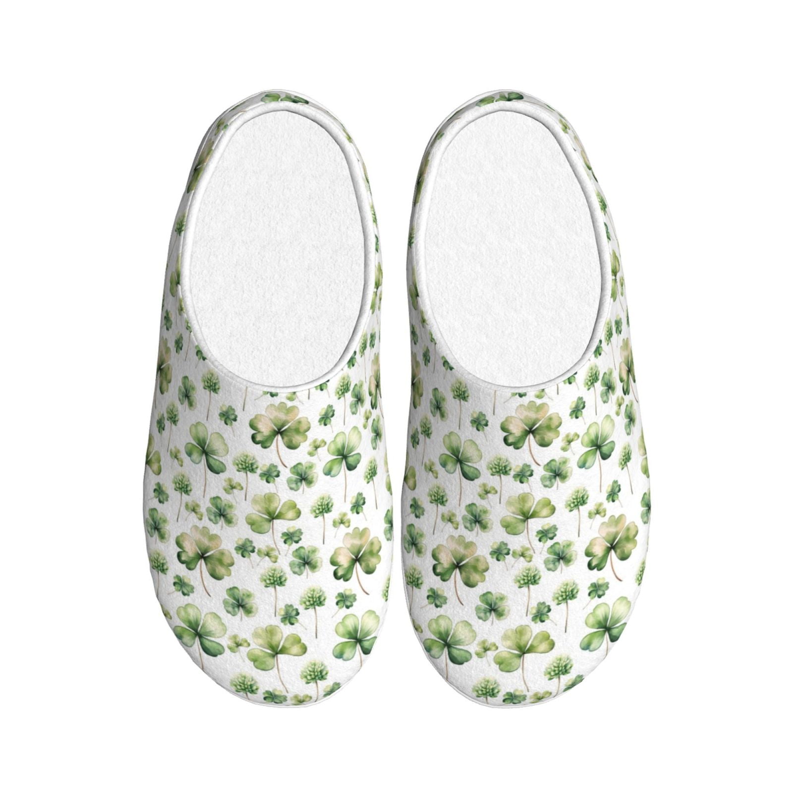 Easygdp St Patrick's Day3 Slippers for Women Mens Winter Warm Home ...