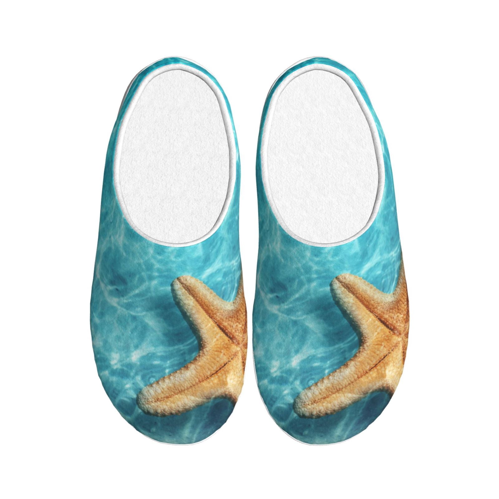 Easygdp Starfish And Seashell On The Beach 1 Slippers for Women Mens ...