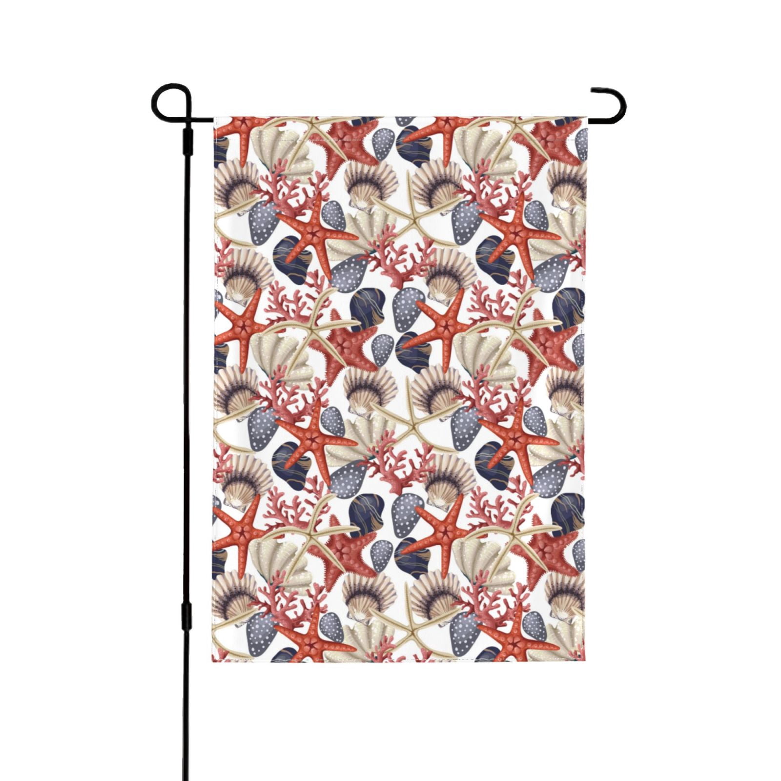 Easygdp Starfish Shell Garden Flag Yard Flag Welcome Flag, Double-Sided ...