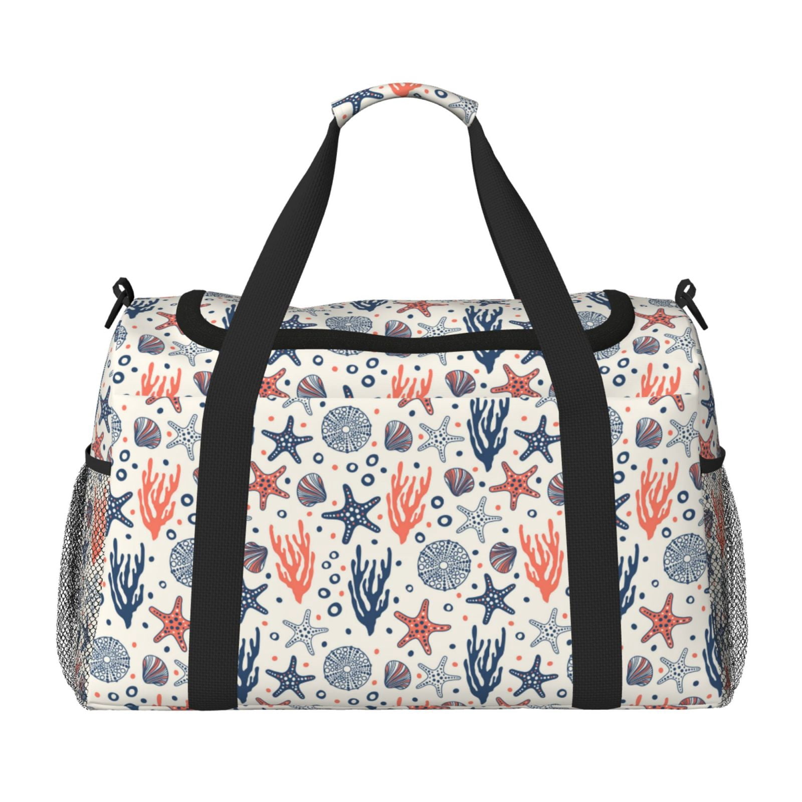 Easygdp Starfish Shell Gym Bag Travel Duffel Bag,Weekender Bags for ...