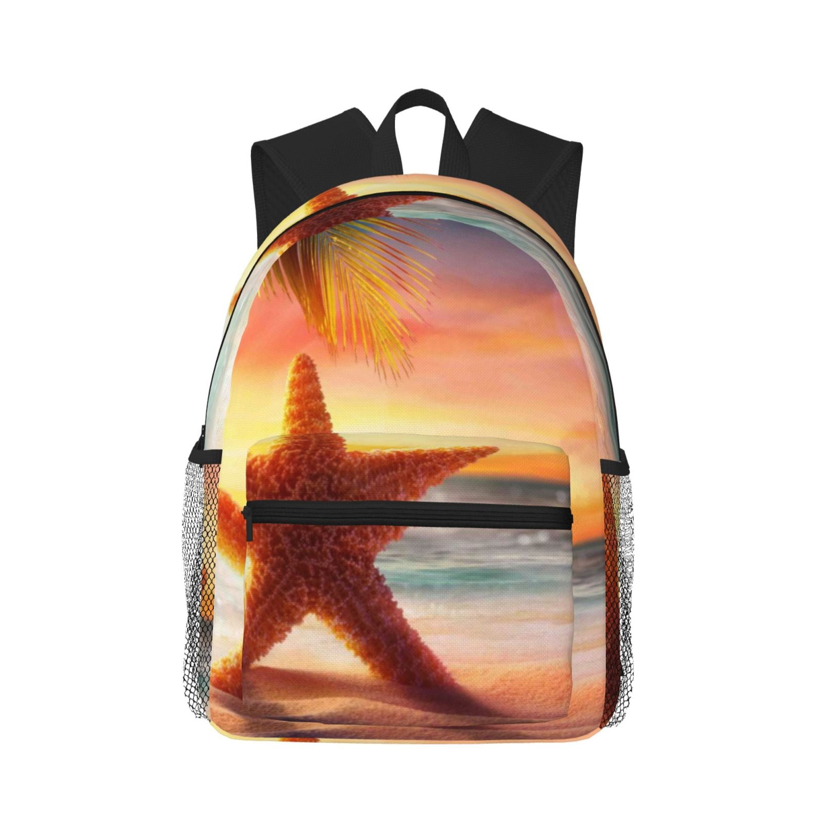 Easygdp Starfish Sunset Sea Beach Casual Laptop Backpack, Large ...