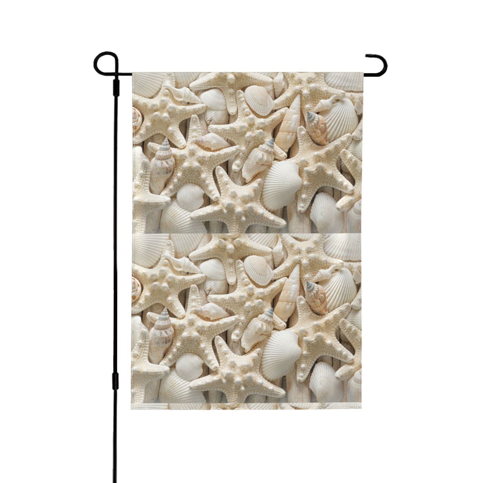 Easygdp Starfish and Sea Shells Garden Flag Yard Flag Welcome Flag ...