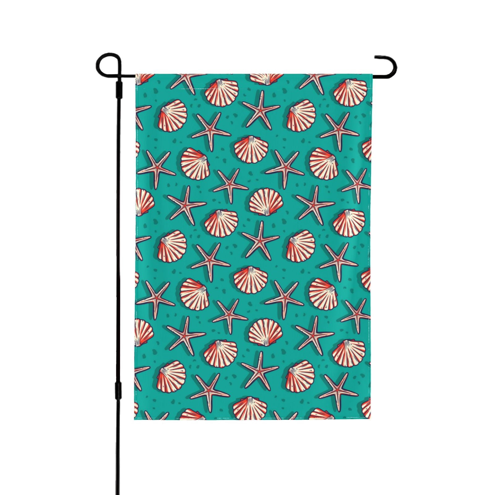 Easygdp Starfish and Shell Garden Flag Yard Flag Welcome Flag, Double ...
