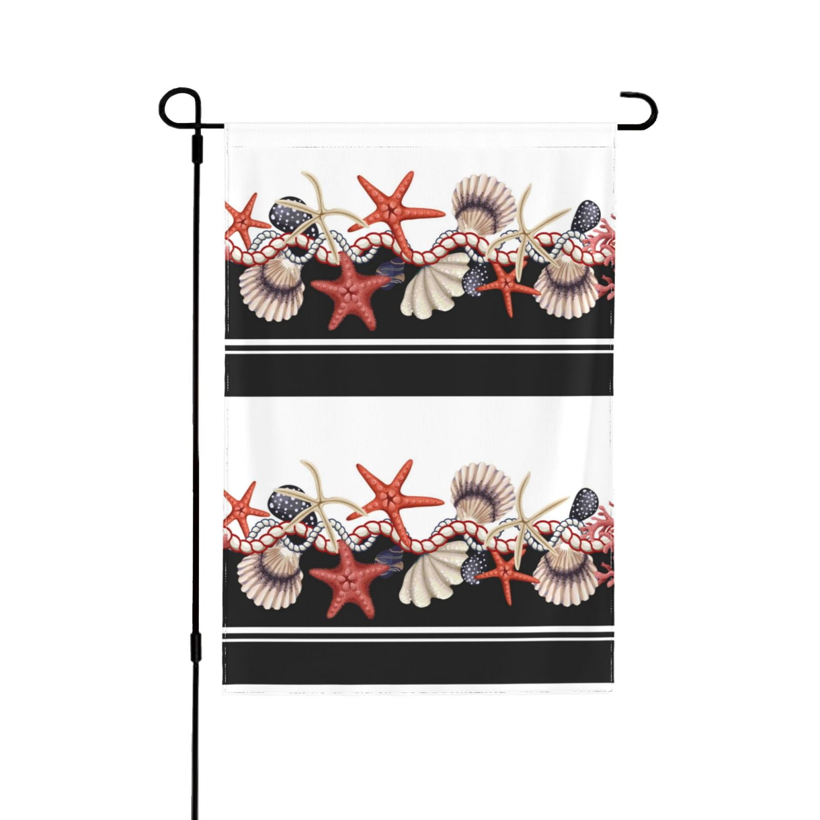 Easygdp Starfishes Shells Garden Flag Yard Flag Welcome Flag, Double ...