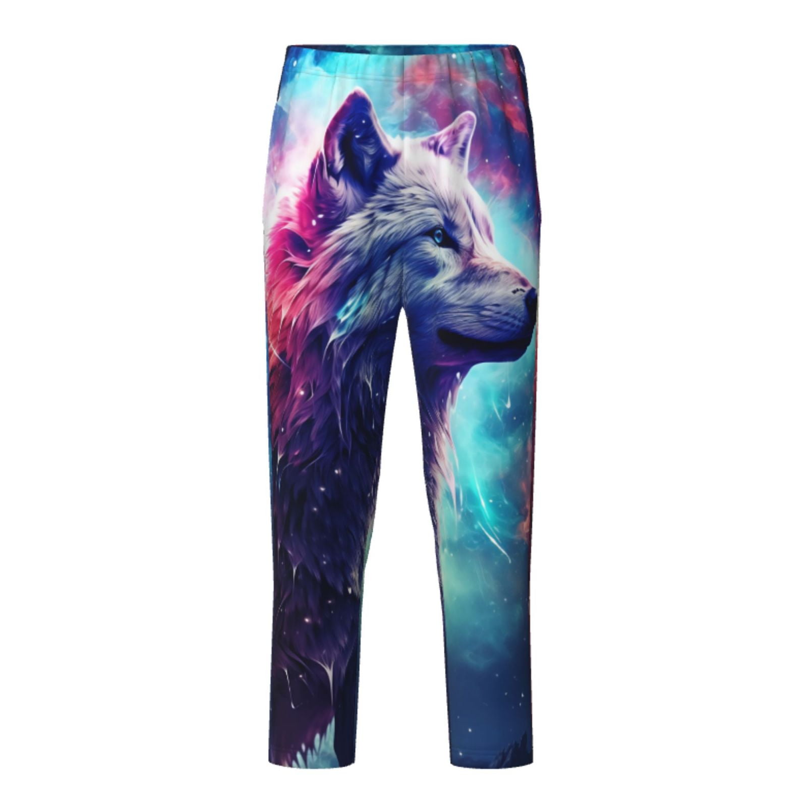 Easygdp Starry Multicolored Wolf Boys Girls Pajama Pants Long Sleep ...