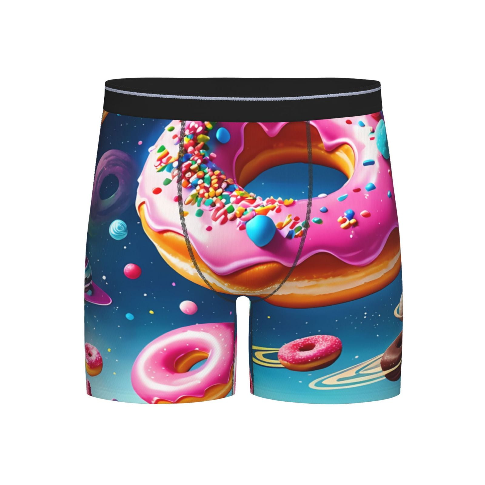 Easygdp Starry Sky Colorful Donut Men's Boxer Briefs Men’s Underwear ...