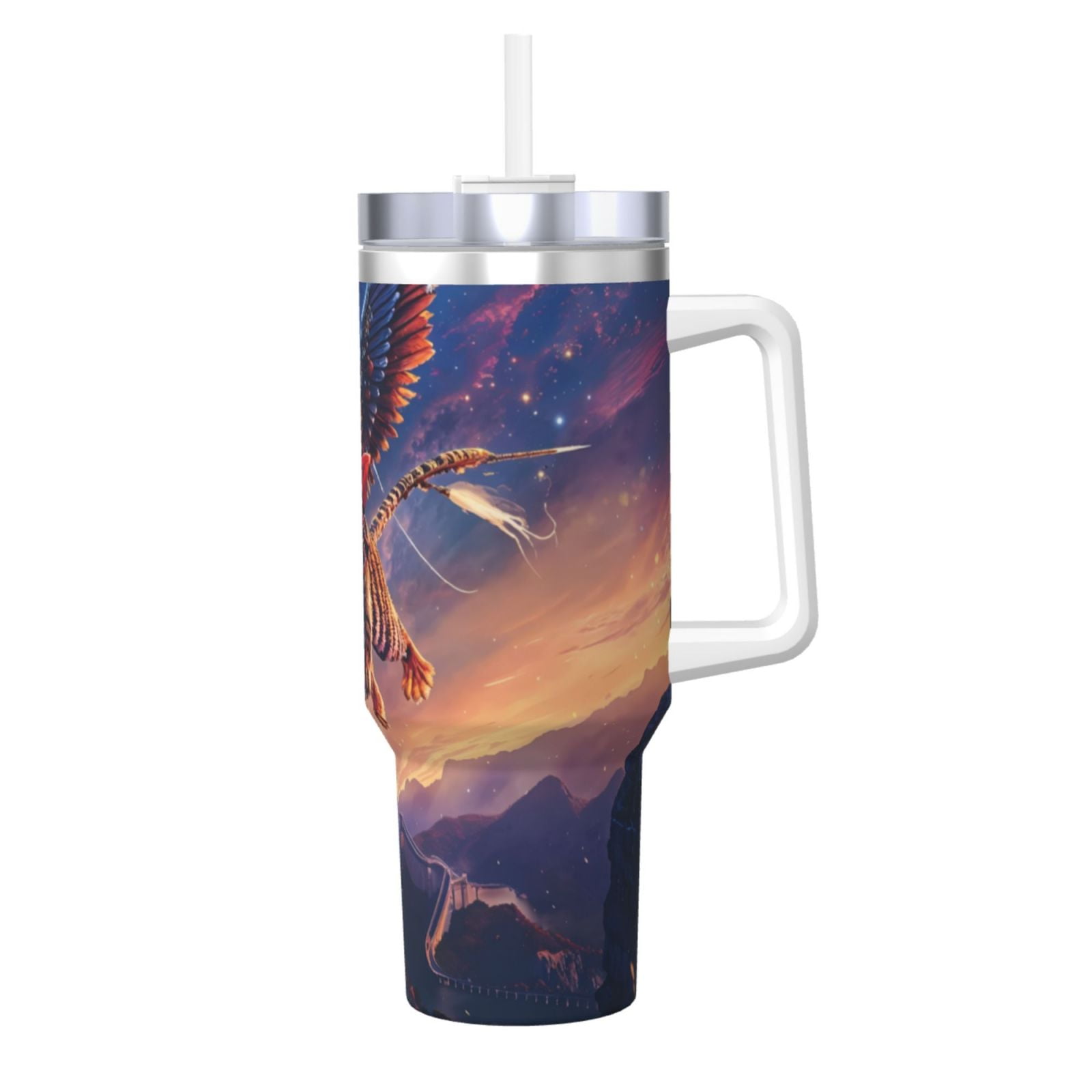 Easygdp Starry Sky Flying Tiger Insulated Stainless Steel Hot/Cold ...