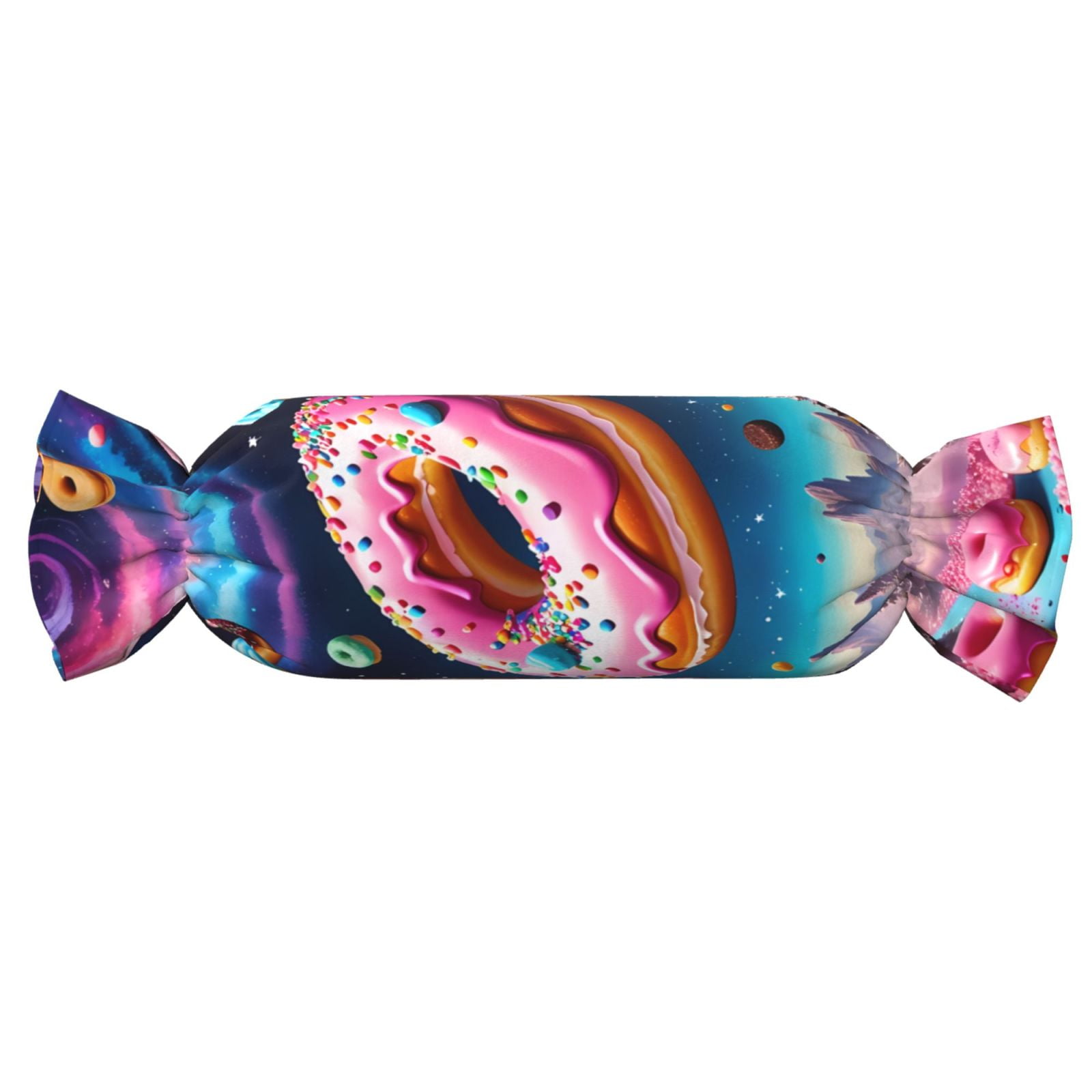 Easygdp Starry Sky Pine Tree Donut Candy Pillow Cylindrical Pillows ...
