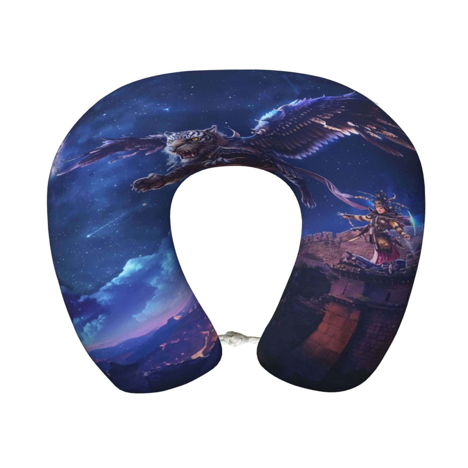 Easygdp Starry Sky Wall Flying Tiger Travel Pillow Memory Foam, Head ...