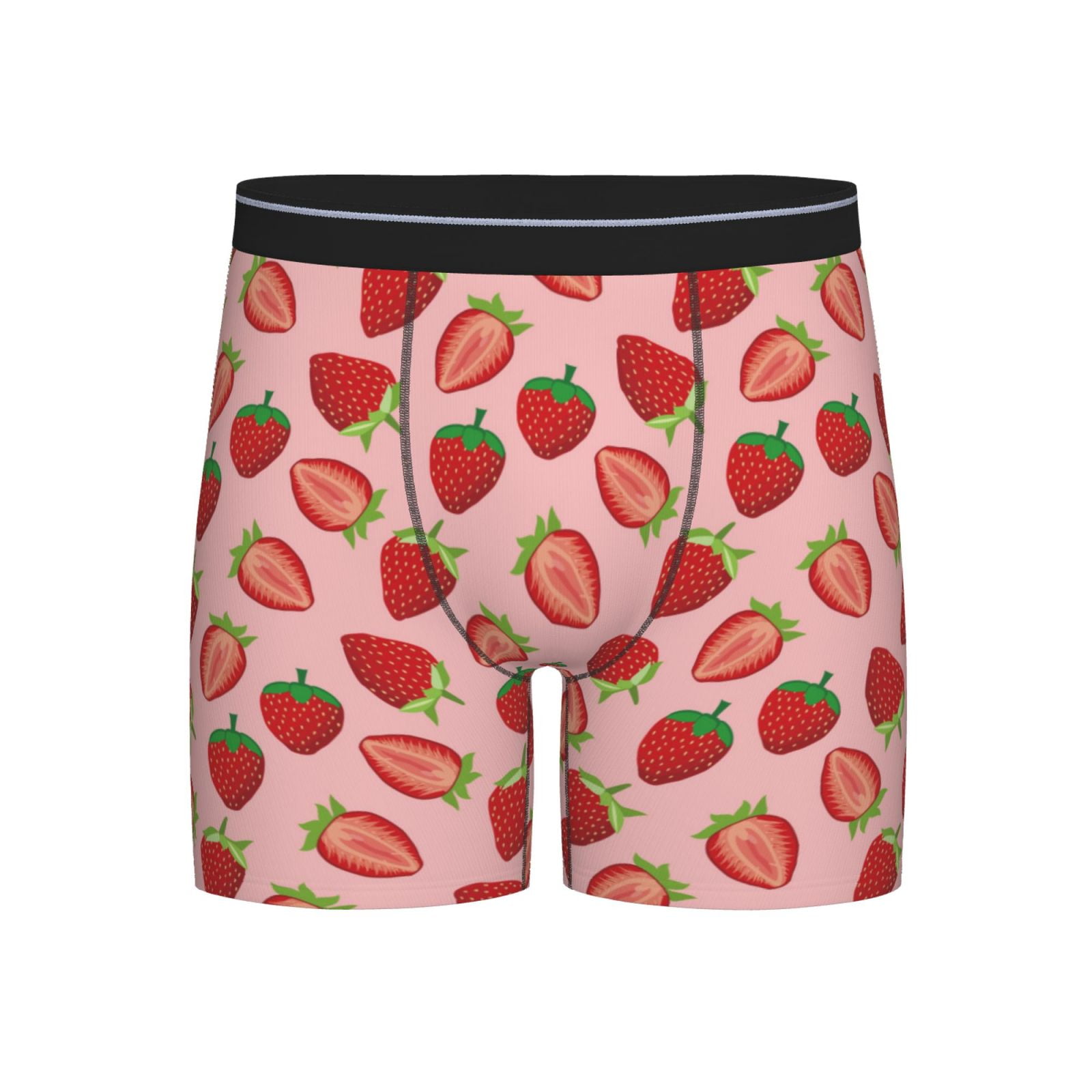 Easygdp Strawberries Men's Boxer Briefs Men’s Underwear Boxer Briefs ...