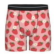 Easygdp Strawberry And Flowers Men's Boxer Briefs Men’s Underwear Boxer ...
