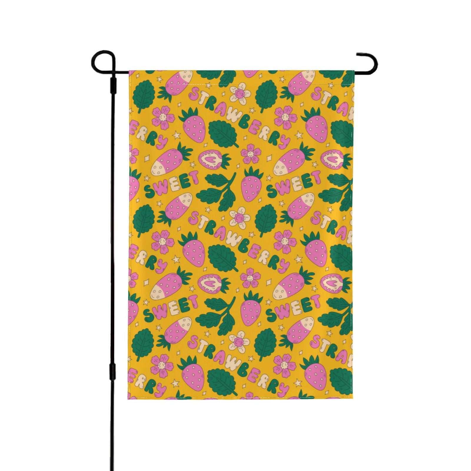 Easygdp Strawberry Garden Flag Yard Flag Welcome Flag, Double-Sided ...