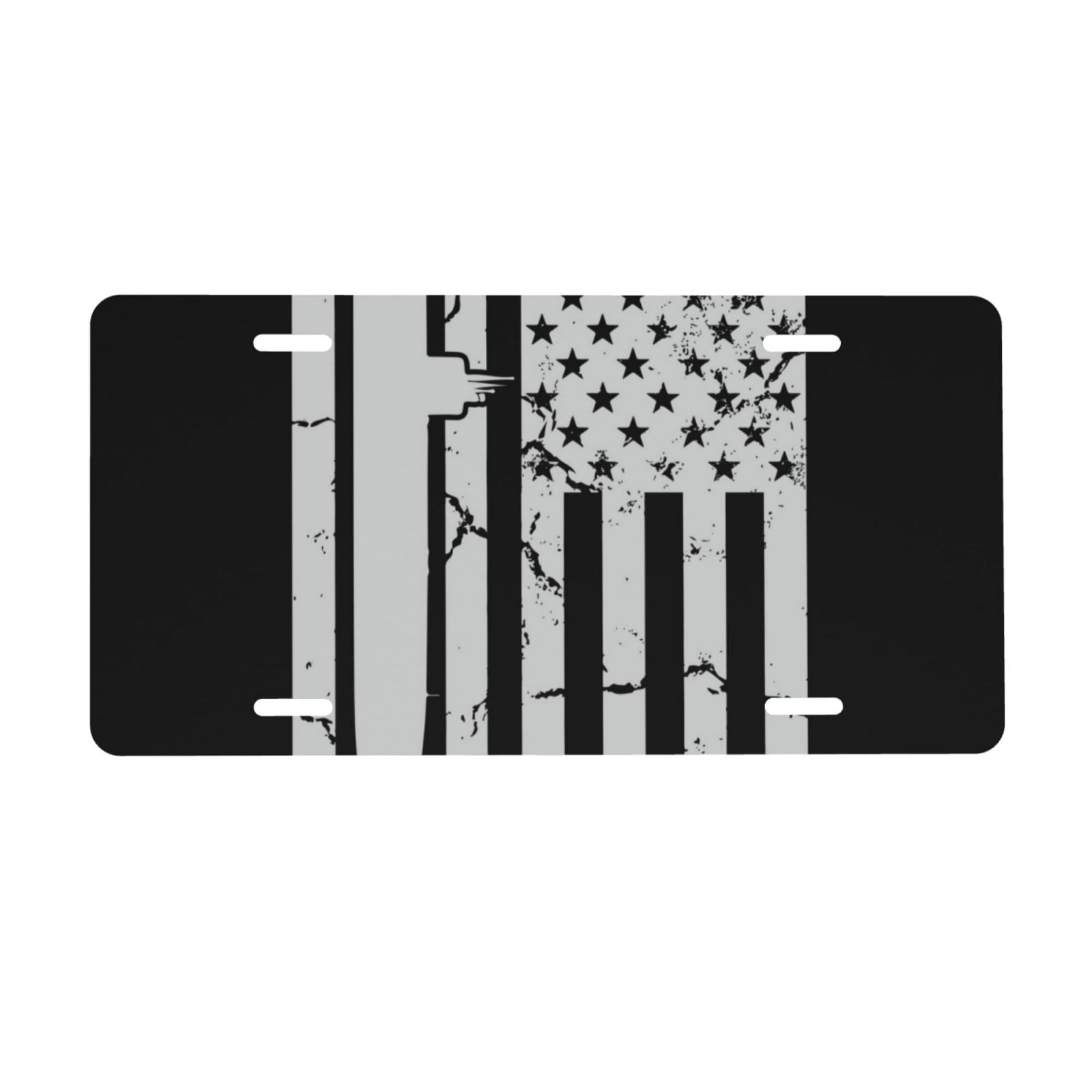 Easygdp Submarine Vintage Flag License Plate Car Front License Plate ...