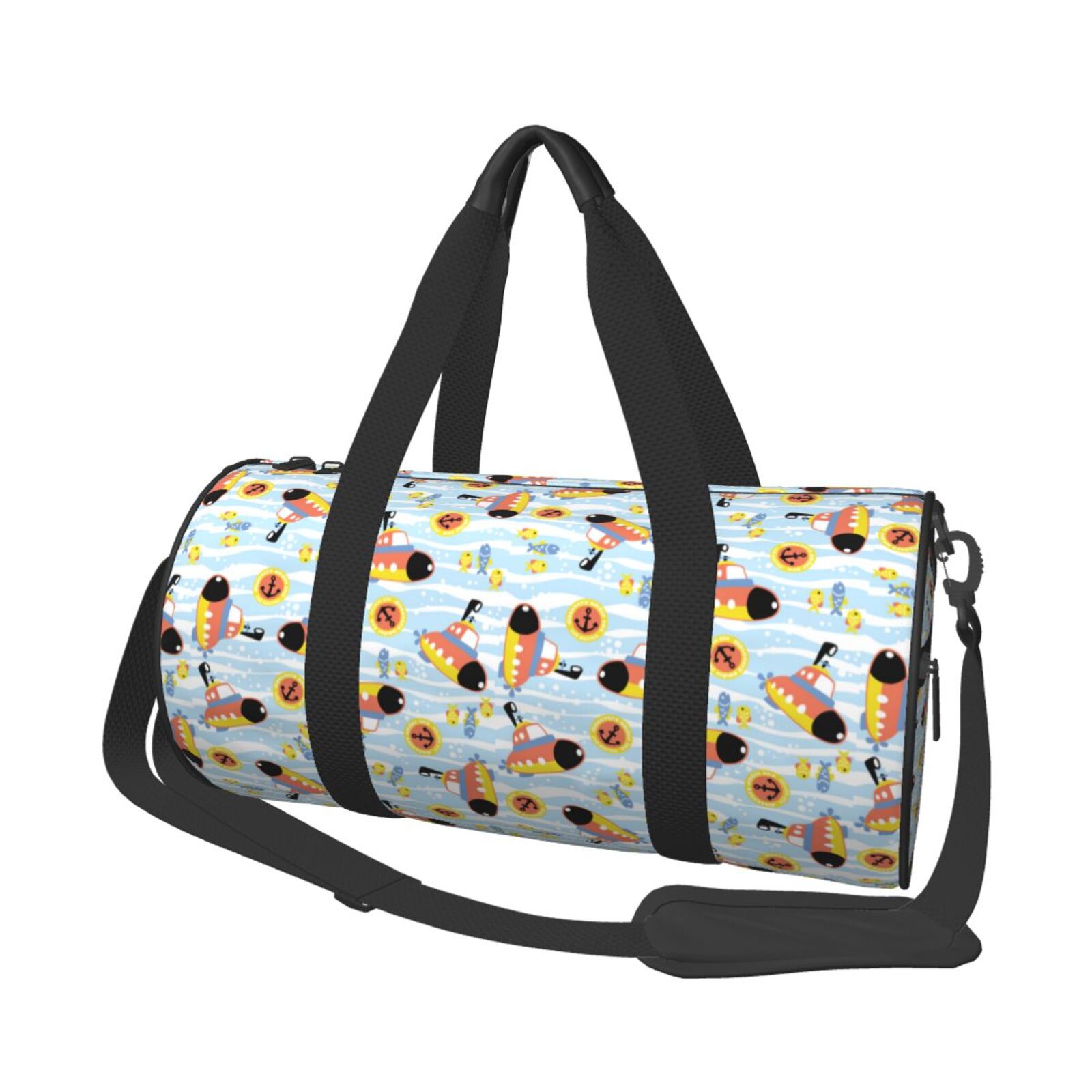 Easygdp Submarine With Fishes Undersea Travel Duffle Bag,Carry on Bag ...