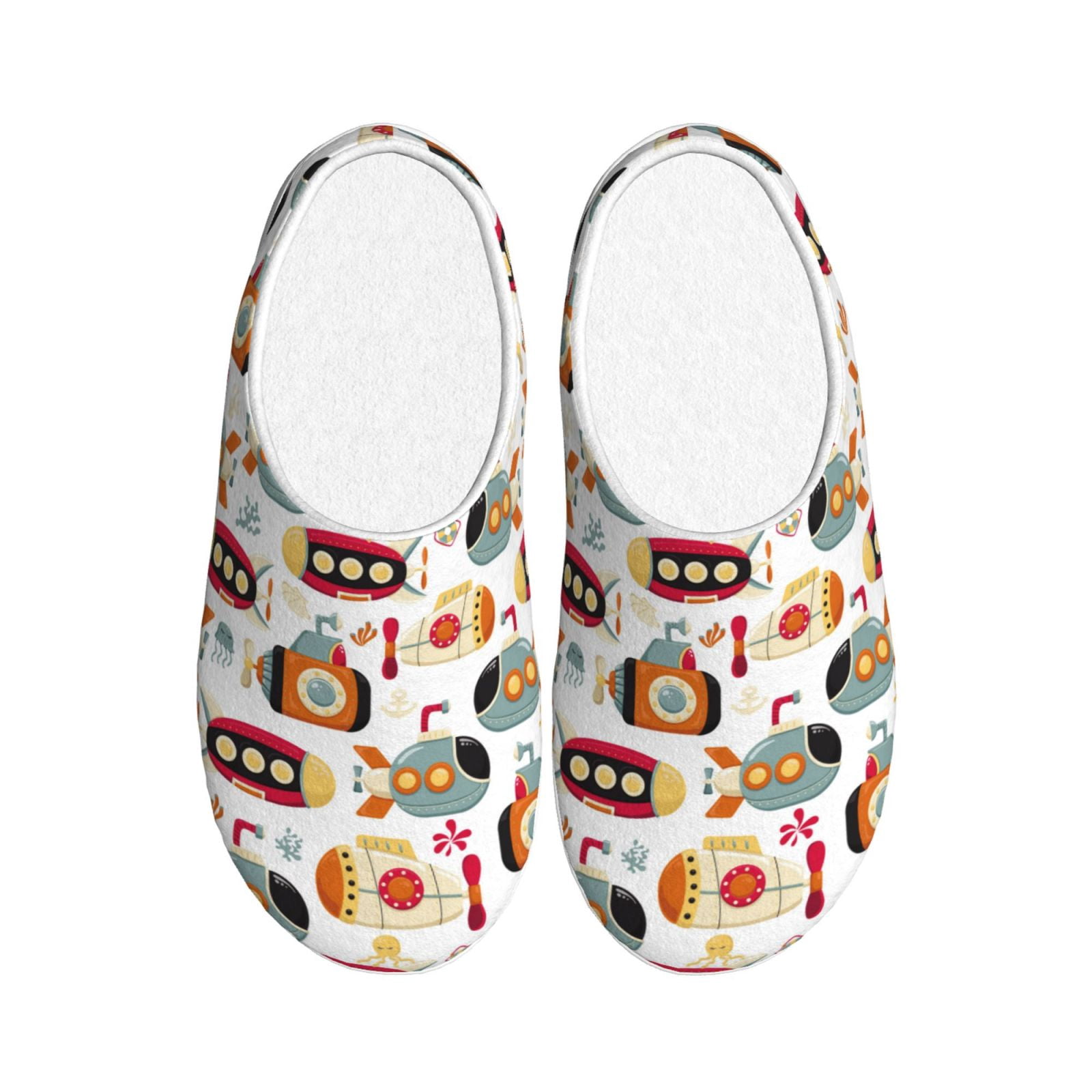 Easygdp Submarines Slippers for Women Mens Winter Warm Home Slippers ...