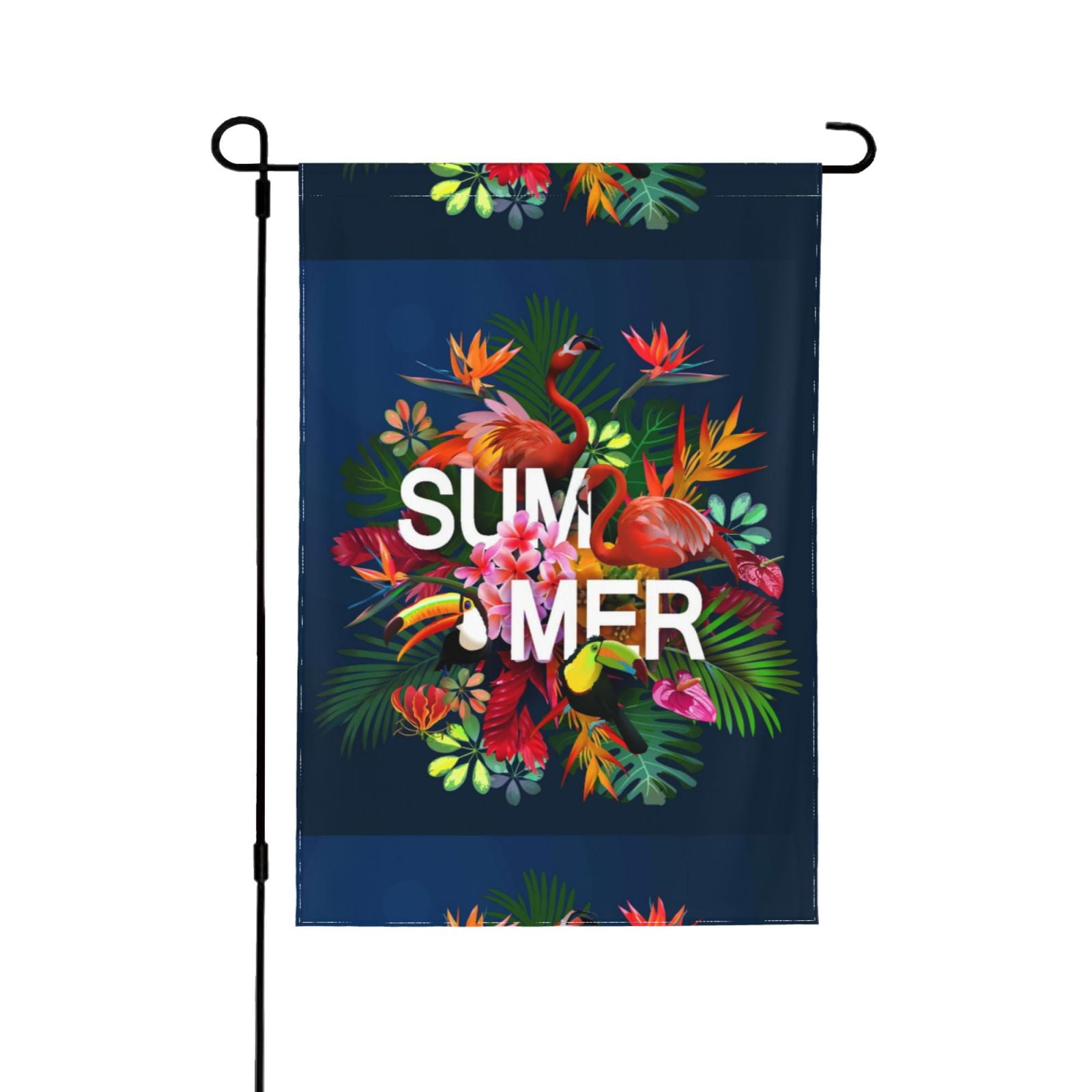 Easygdp Summer Birds and Flowers Garden Flag Yard Flag Welcome Flag ...
