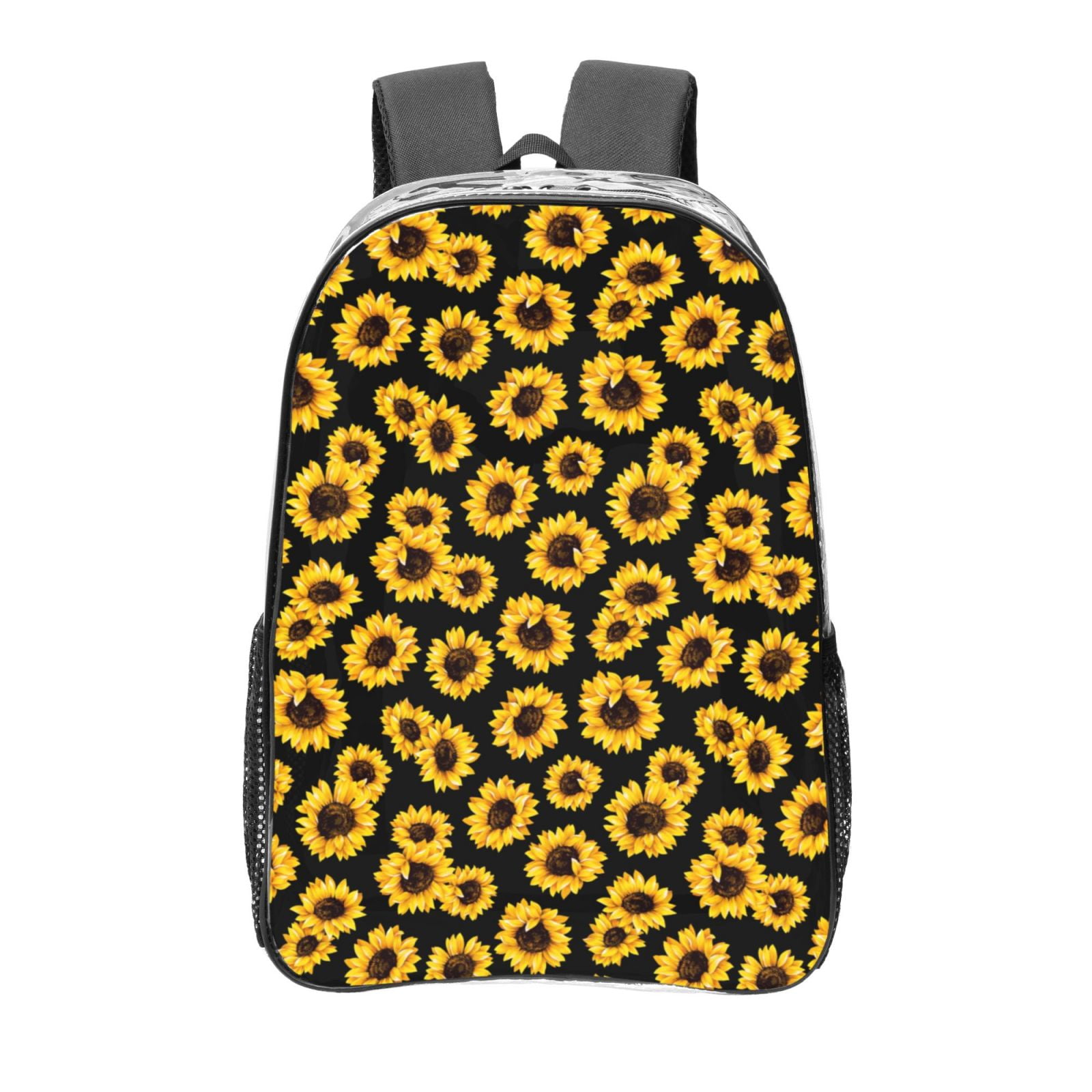 Easygdp Sunflower 6 Clear Backpack, Transparent Bookbag for School for ...