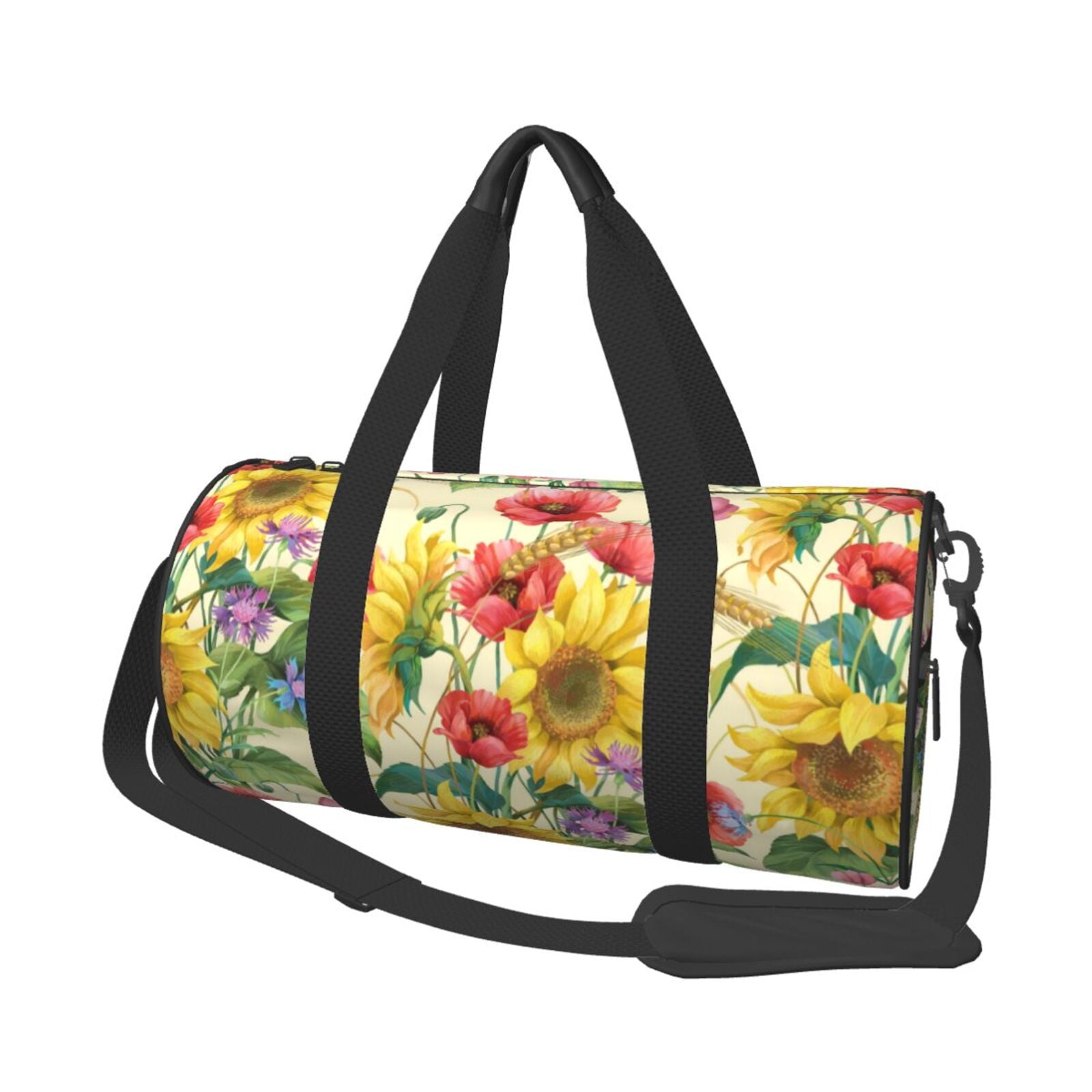 Easygdp Sunflower Cornflower Poppy Travel Duffle Bag,Carry on Bag ...