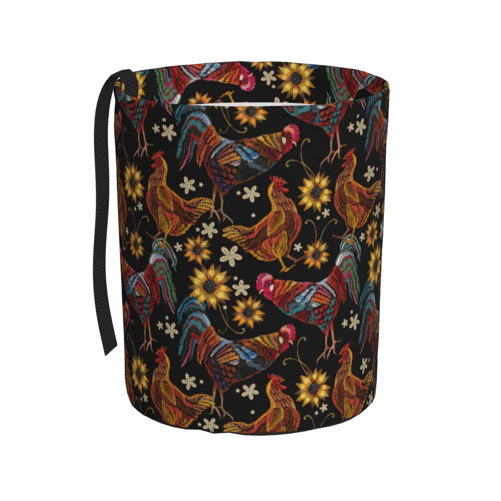 Easygdp Sunflower Rooster Car Trash Can Garbage Car Accessories Trash Can Car Waste Bin for for ...