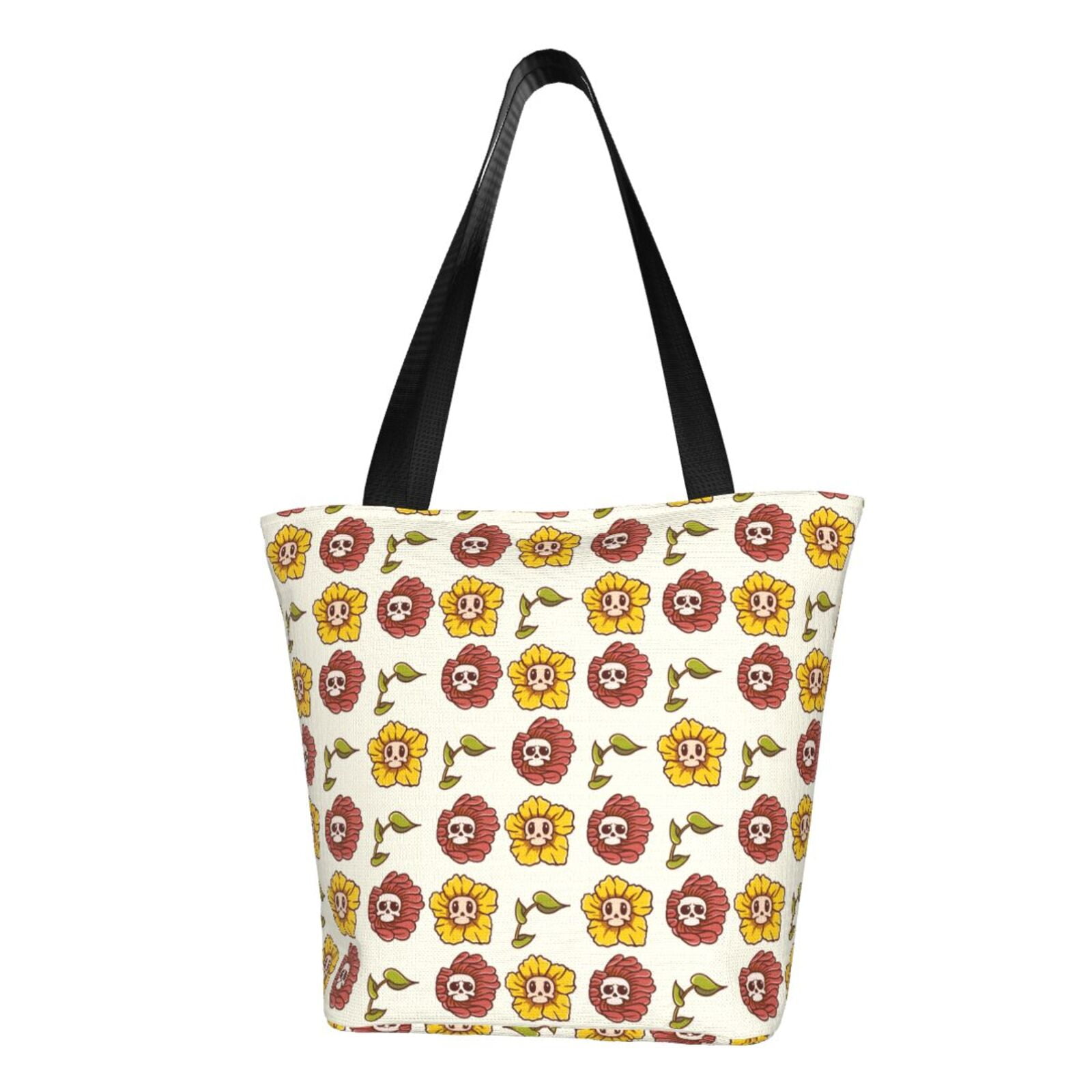 Easygdp Sunflowers And Skull Shoulder Bags for Women,Crossbody Bags ...
