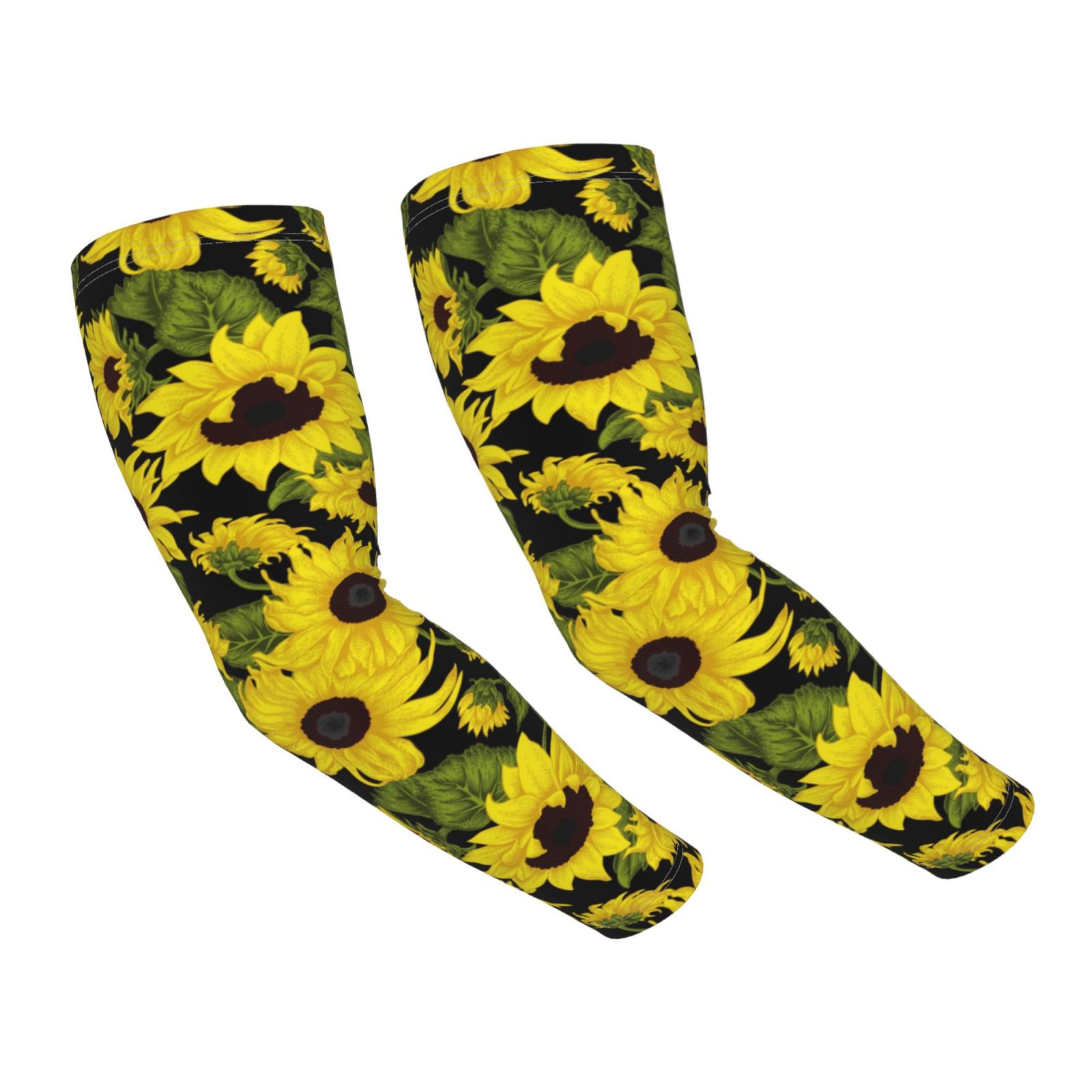 Easygdp Sunflowers In Vintage Adult Ice Silk Sunscreen Arm Cover with ...