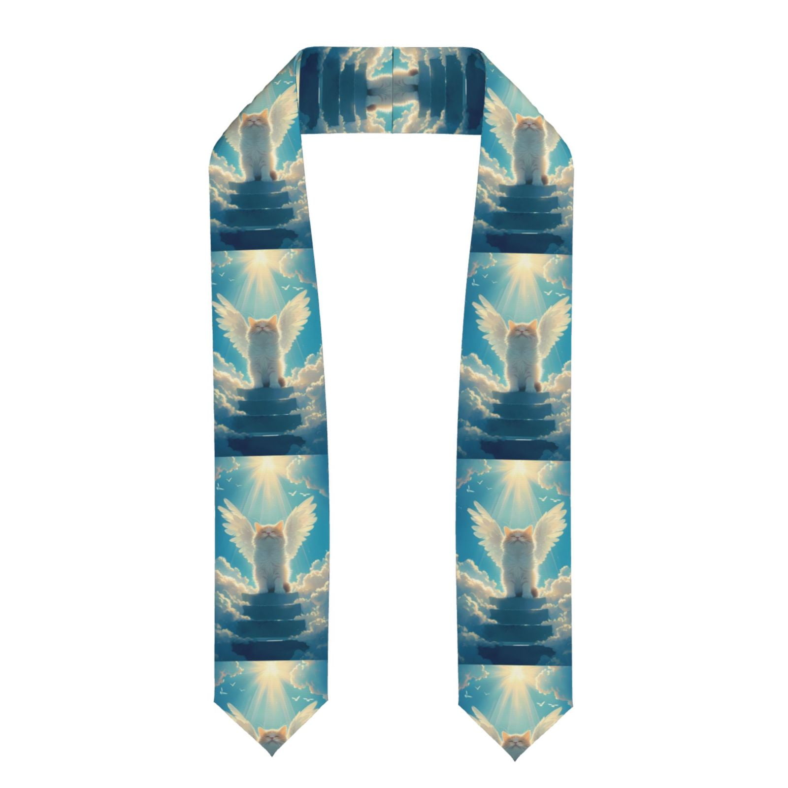 Easygdp Sunshine Cute Winged Cat Unisex Adult Graduation Stole Shawl 36 ...