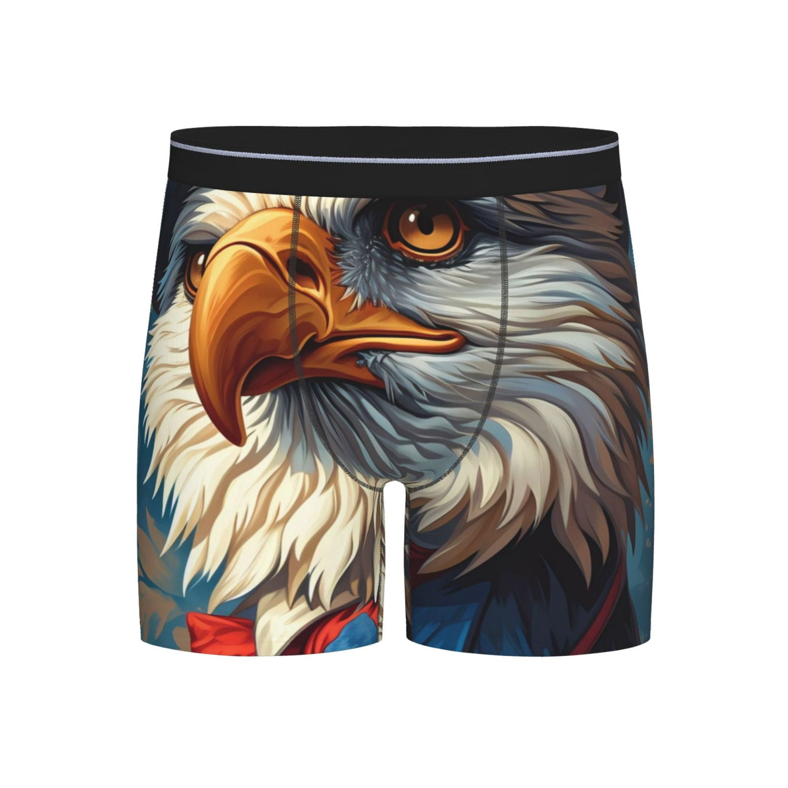 Easygdp Surreal Bald Eagle Gentleman Men's Boxer Briefs Men’s Underwear ...