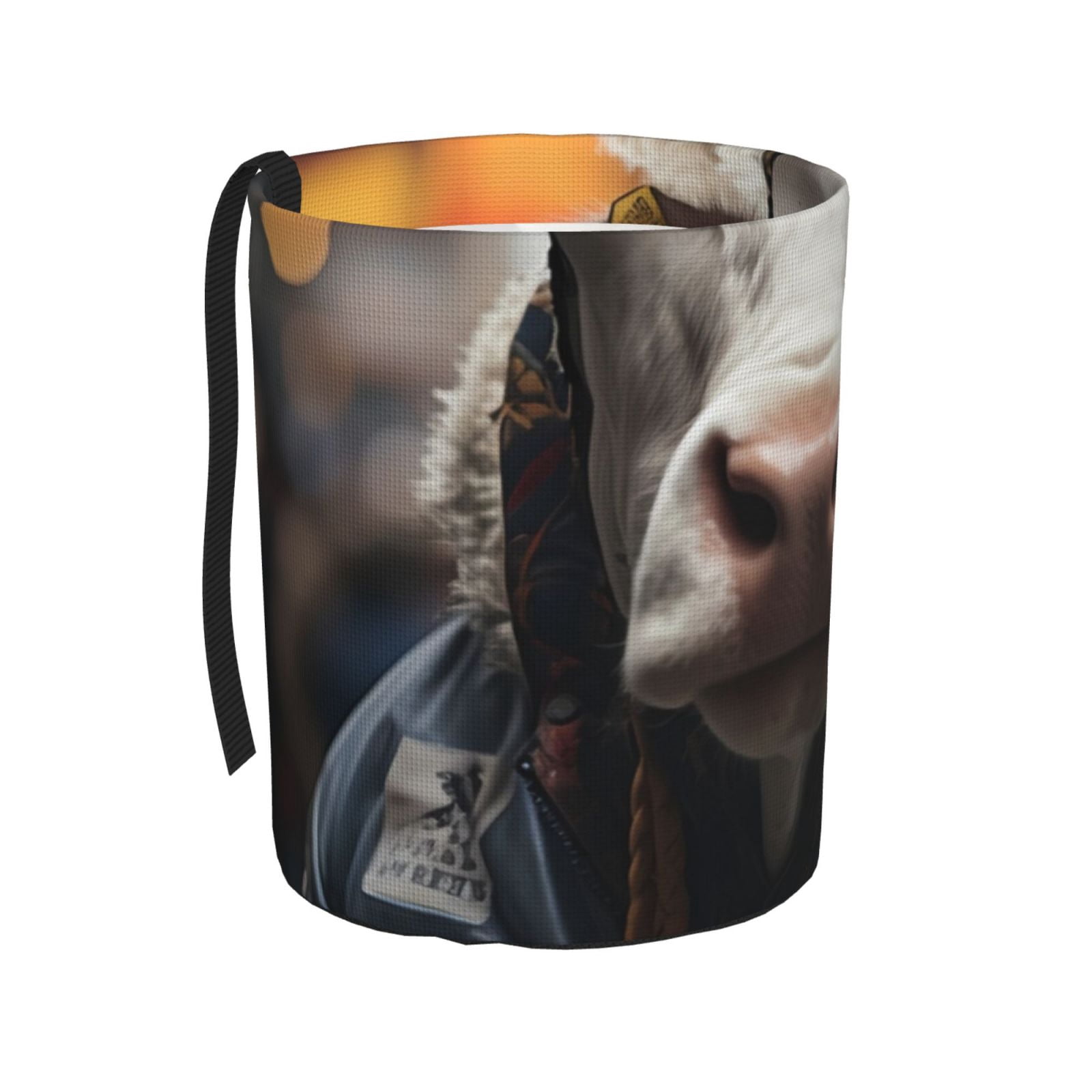 Easygdp Surrealist Cow Car Trash Can Garbage Car Accessories Trash Can ...