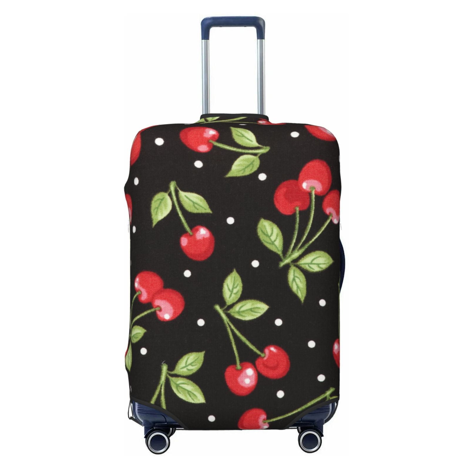 Easygdp Sweet Red Cherry Print Elastic and Washable Suitcase Protective ...