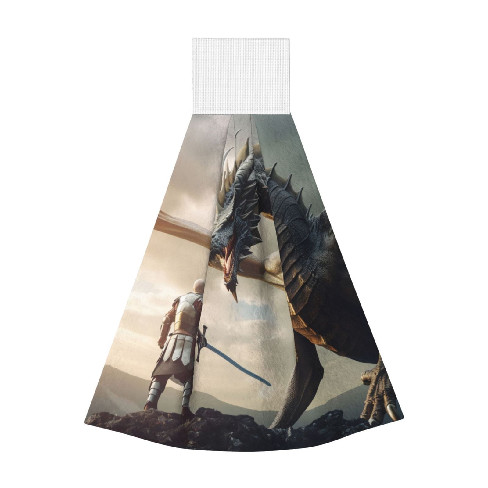 Easygdp Swordsman Cool Dragon Kitchen Hand Towels Hanging Tie Towels ...