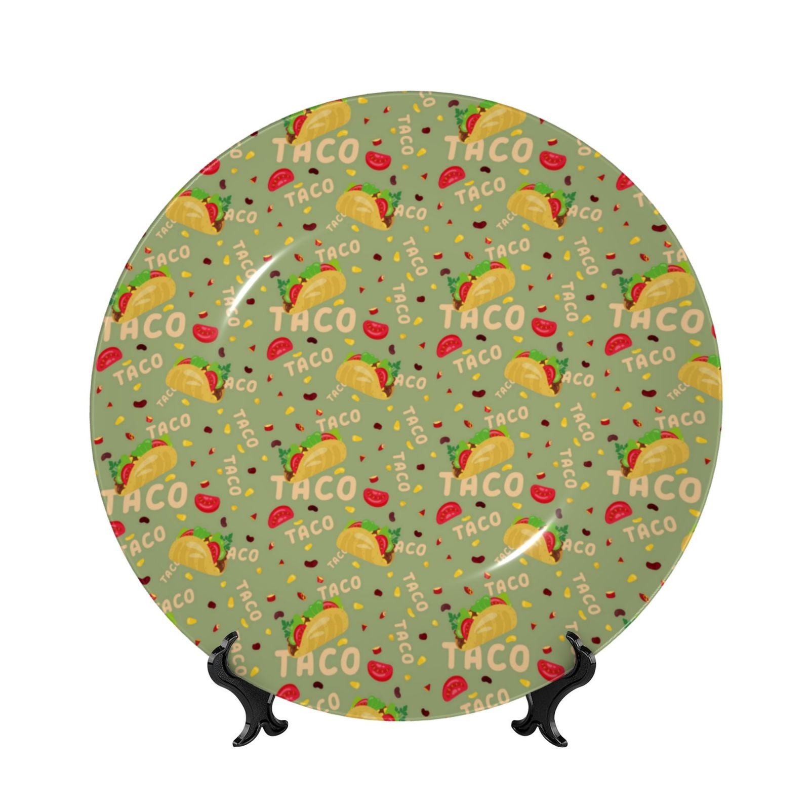 Easygdp Taco Bone China Decorative Plate Ceramic Dinner Plates Art ...