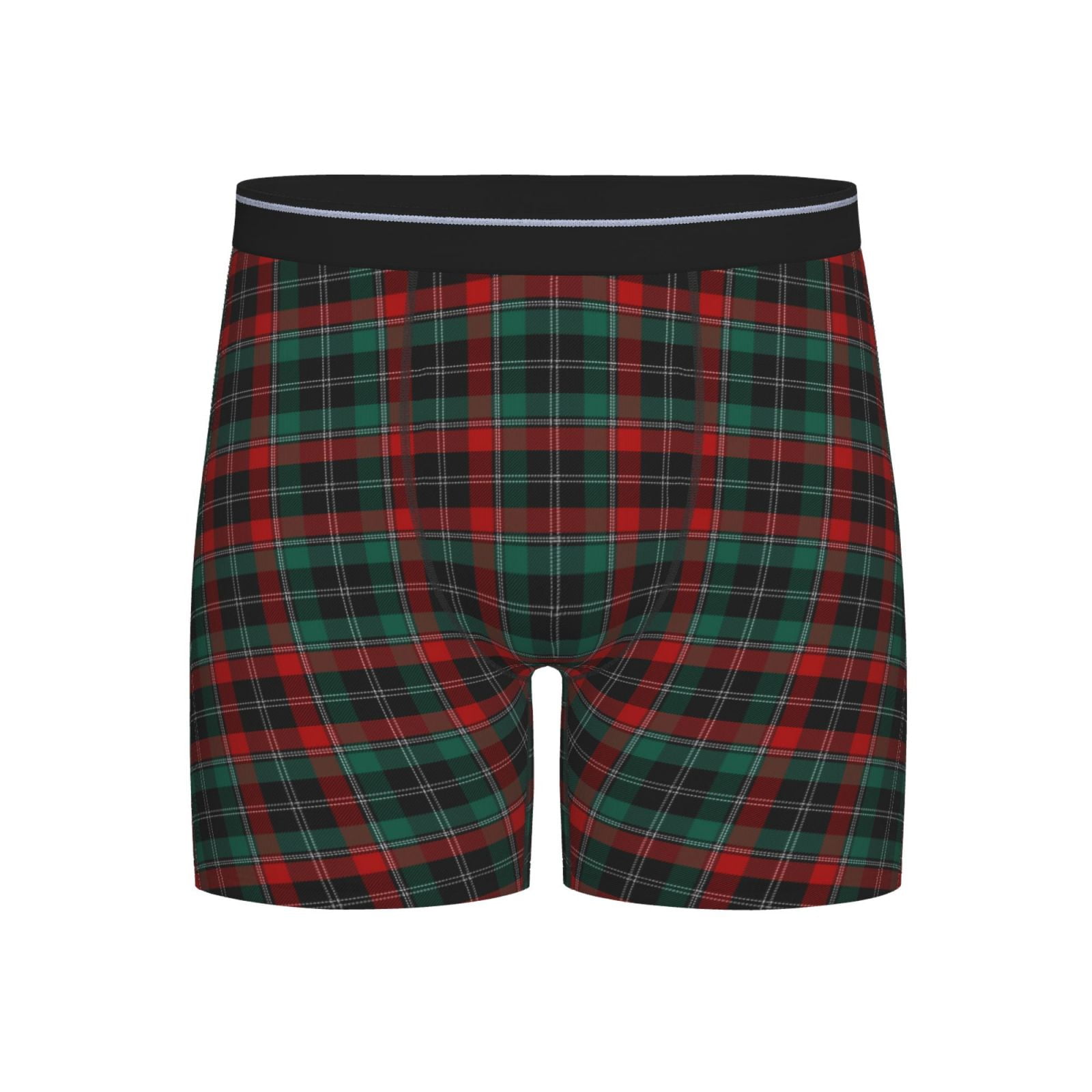 Easygdp Tartan Plaid Men's Boxer Briefs Men’s Underwear Boxer Briefs ...