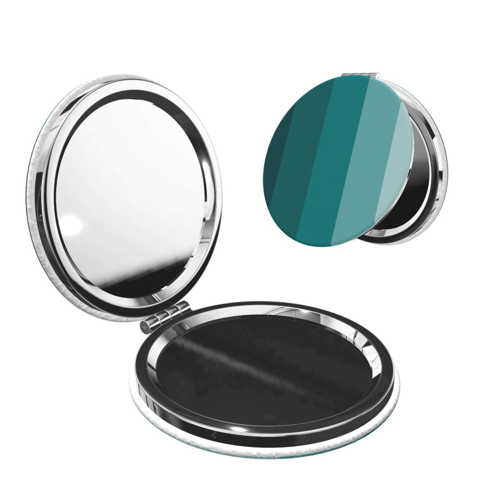 Easygdp Teal Color Travel Makeup Mirror, 2X Magnifying Mirror 2-Sided ...
