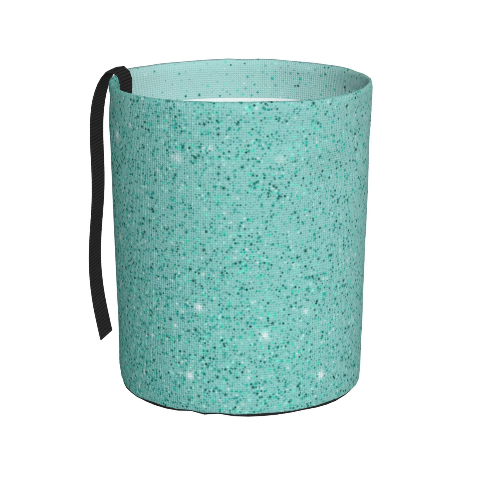 Easygdp Teal Turquoise Glitter Car Trash Can Garbage Car Accessories ...