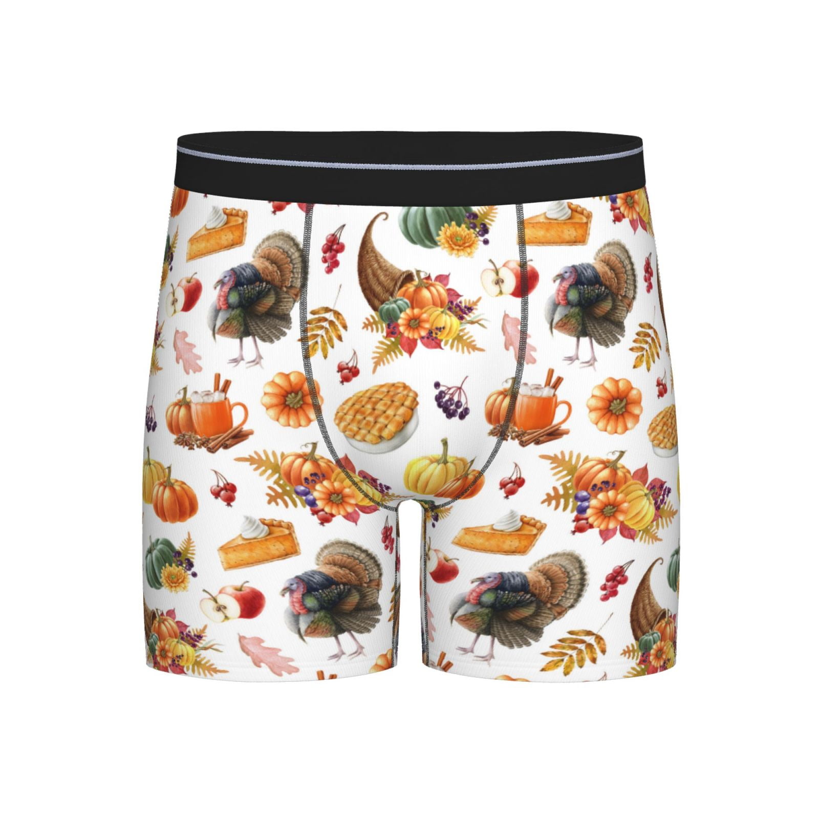 Easygdp Thanksgiving Turkeys 1 Men's Boxer Briefs Men’s Underwear Boxer ...