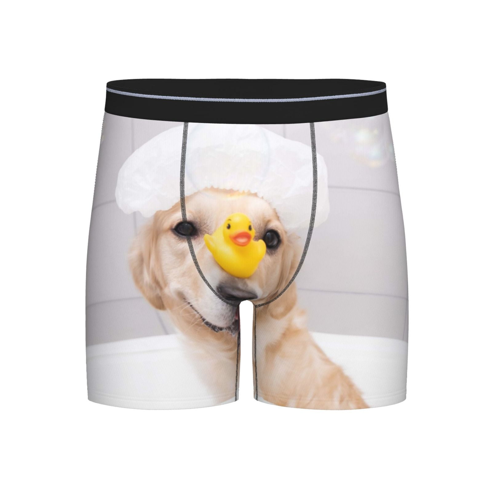 Easygdp The Dog Is Sitting In A Bubble Bath Men's Boxer Briefs Men’s ...