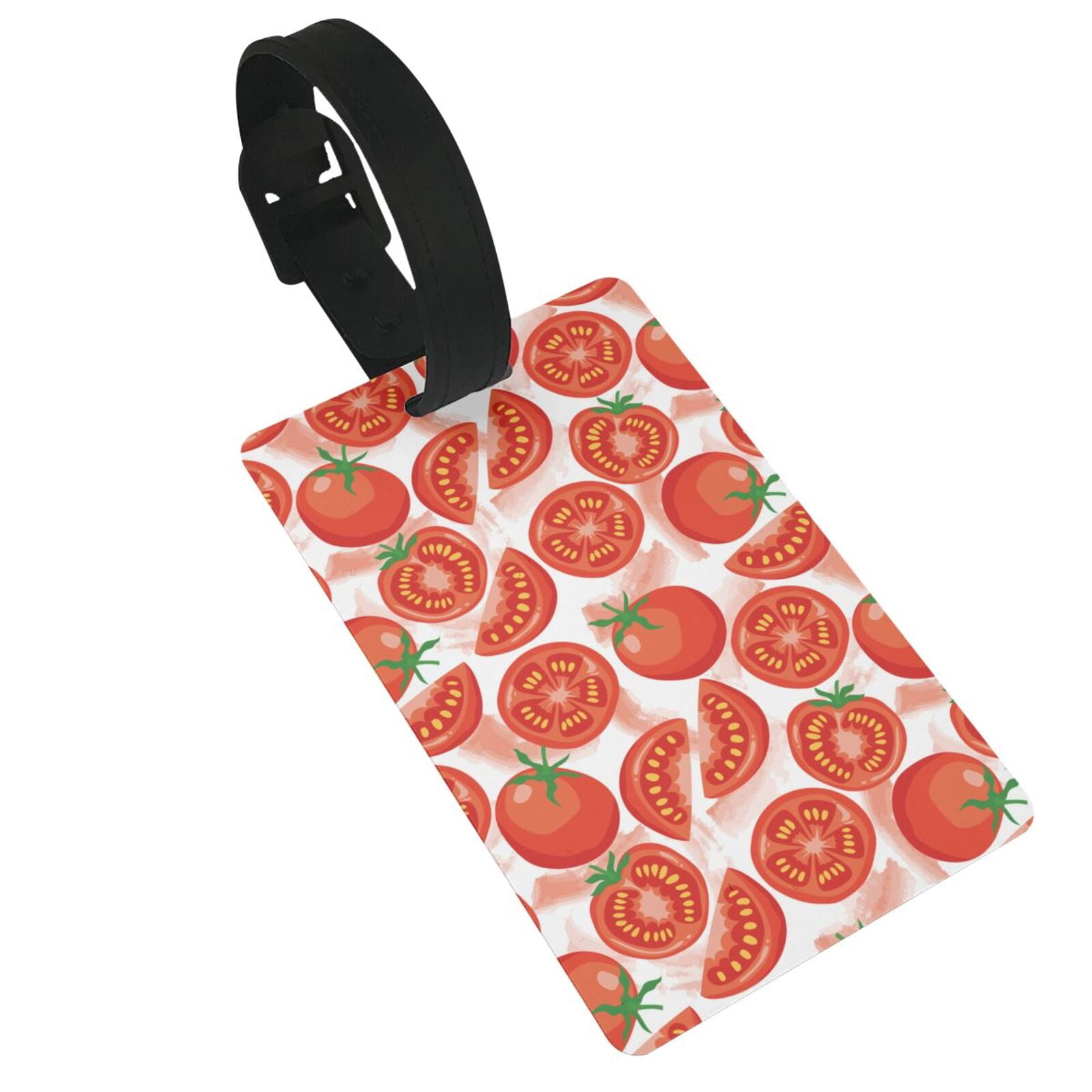 Easygdp Tomatoes Luggage Tags Privacy Cover ID Label Suitcase Tags ...
