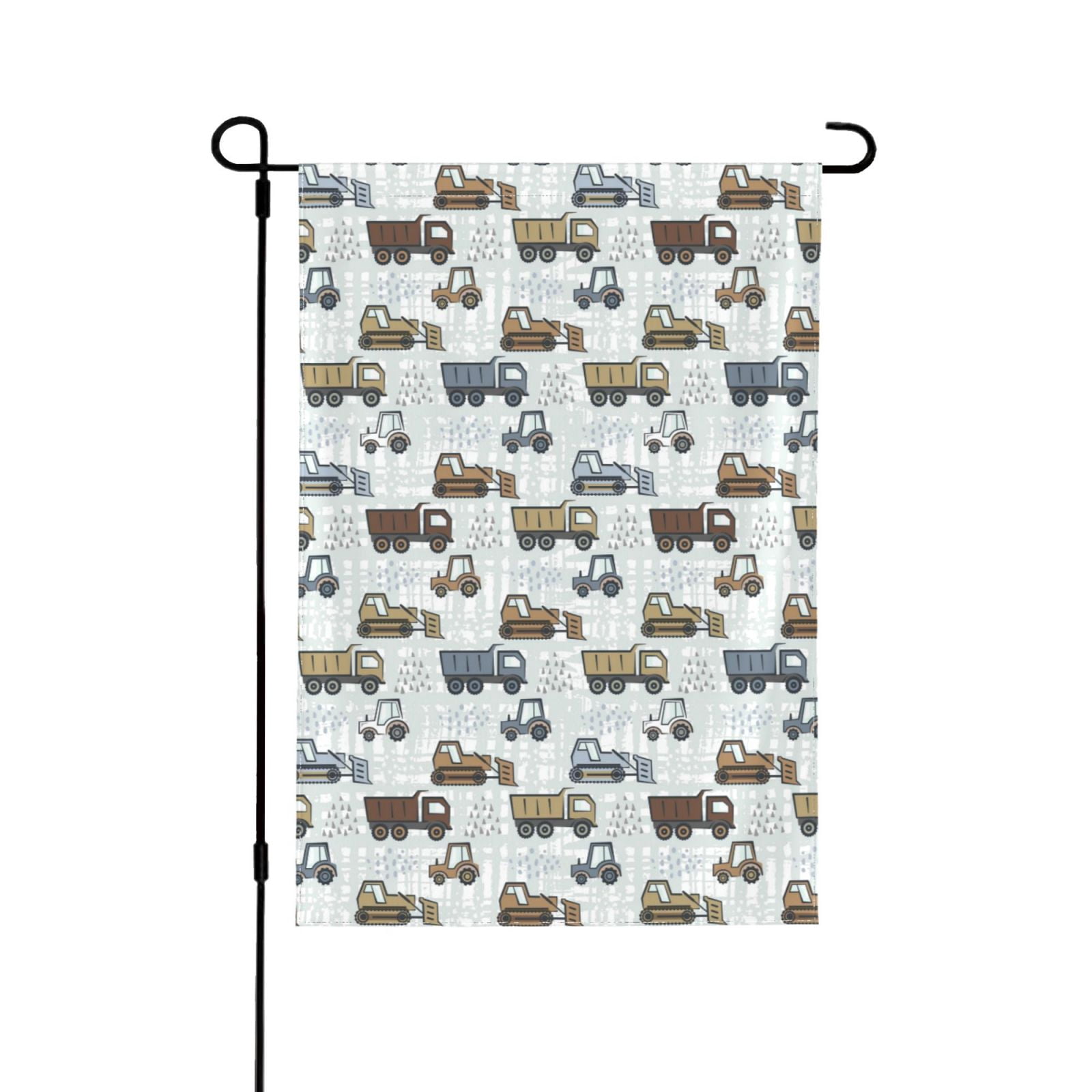 Easygdp Tractor and Dumper Garden Flag Yard Flag Welcome Flag, Double ...