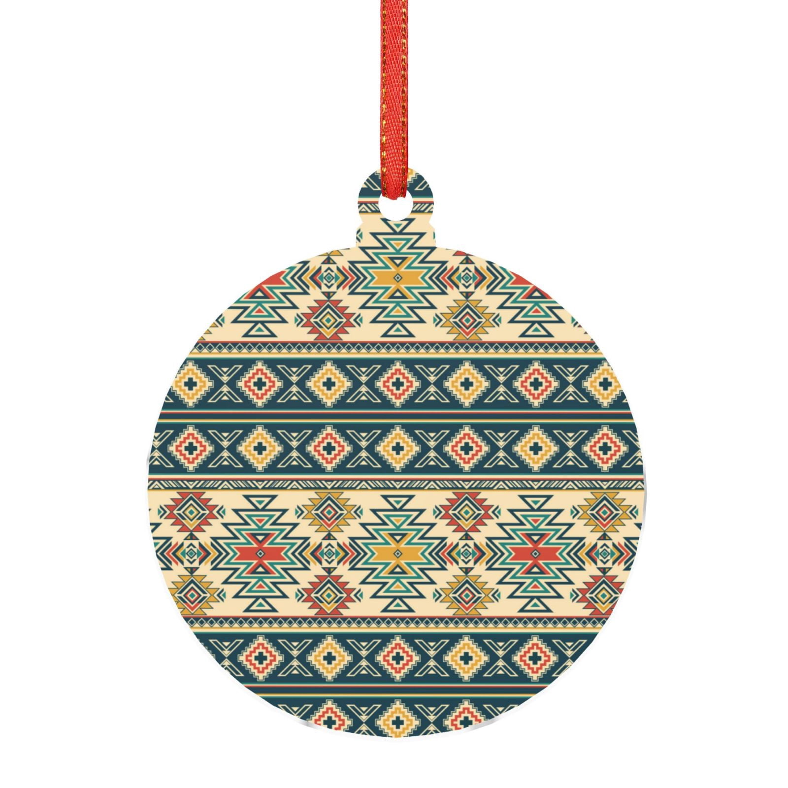 Easygdp Traditional Tribal Aztec1 Christmas Ornament Acrylic Christmas ...