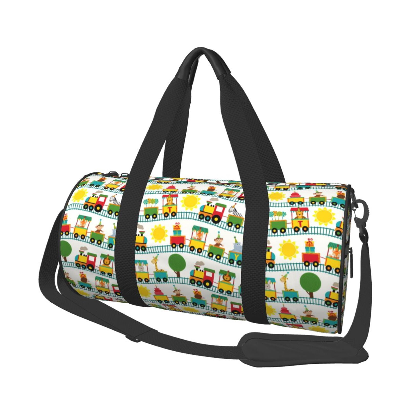 Easygdp Train With Animals Travel Duffle Bag,Carry on Bag Travel Bags ...